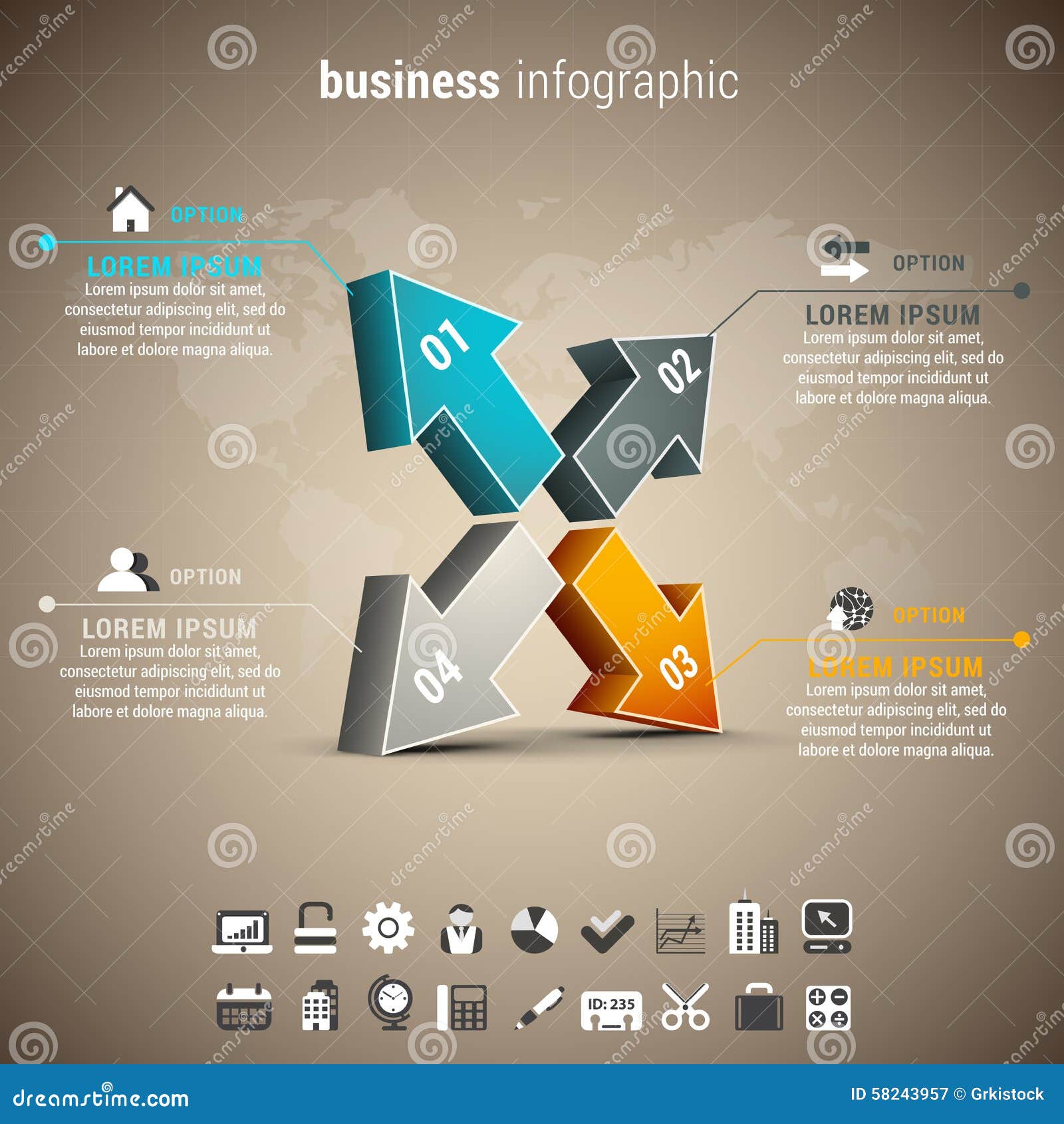 Affaires Infographic illustration de vecteur. Illustration du graphisme ...