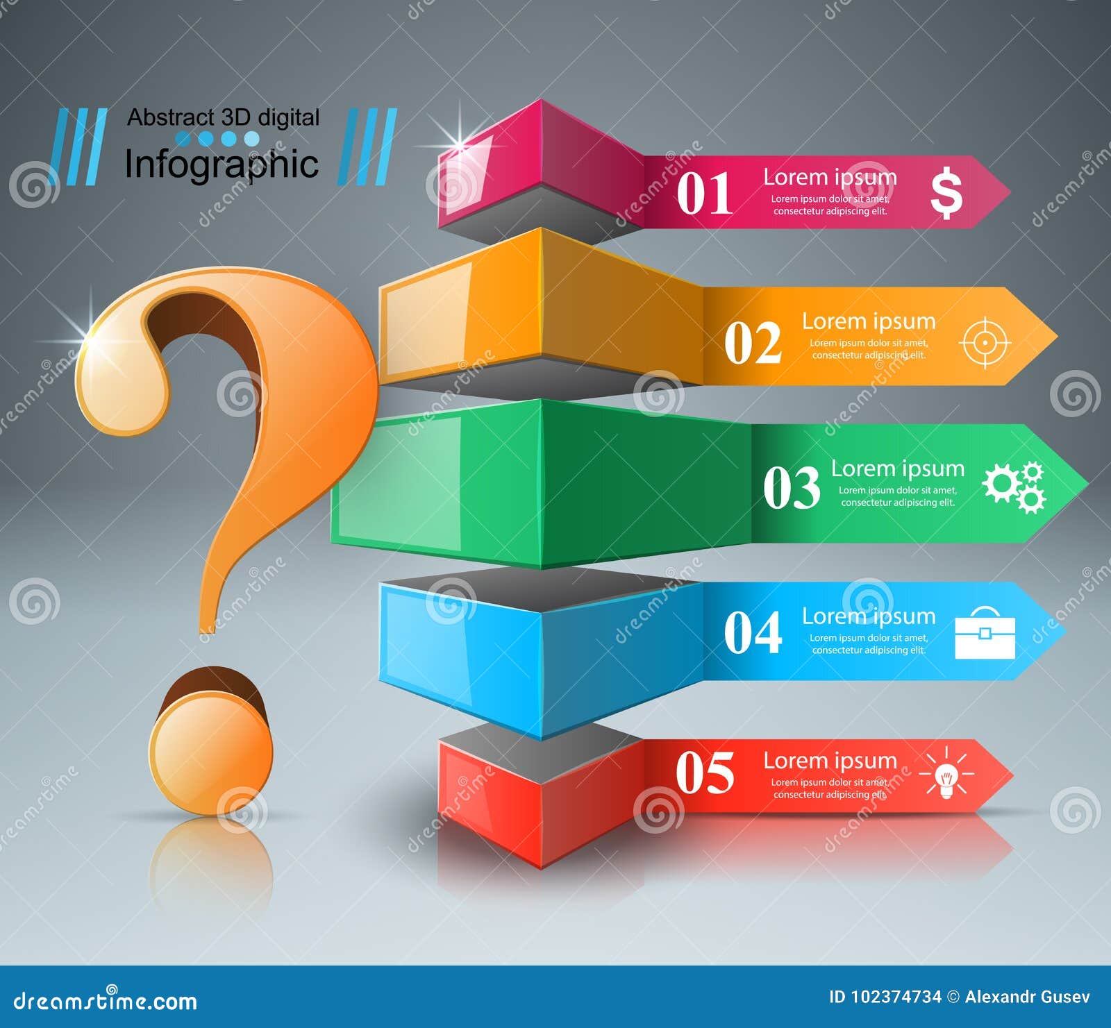 Affaires Infographics Point D'interrogation Comme Ondulation De L'eau ...
