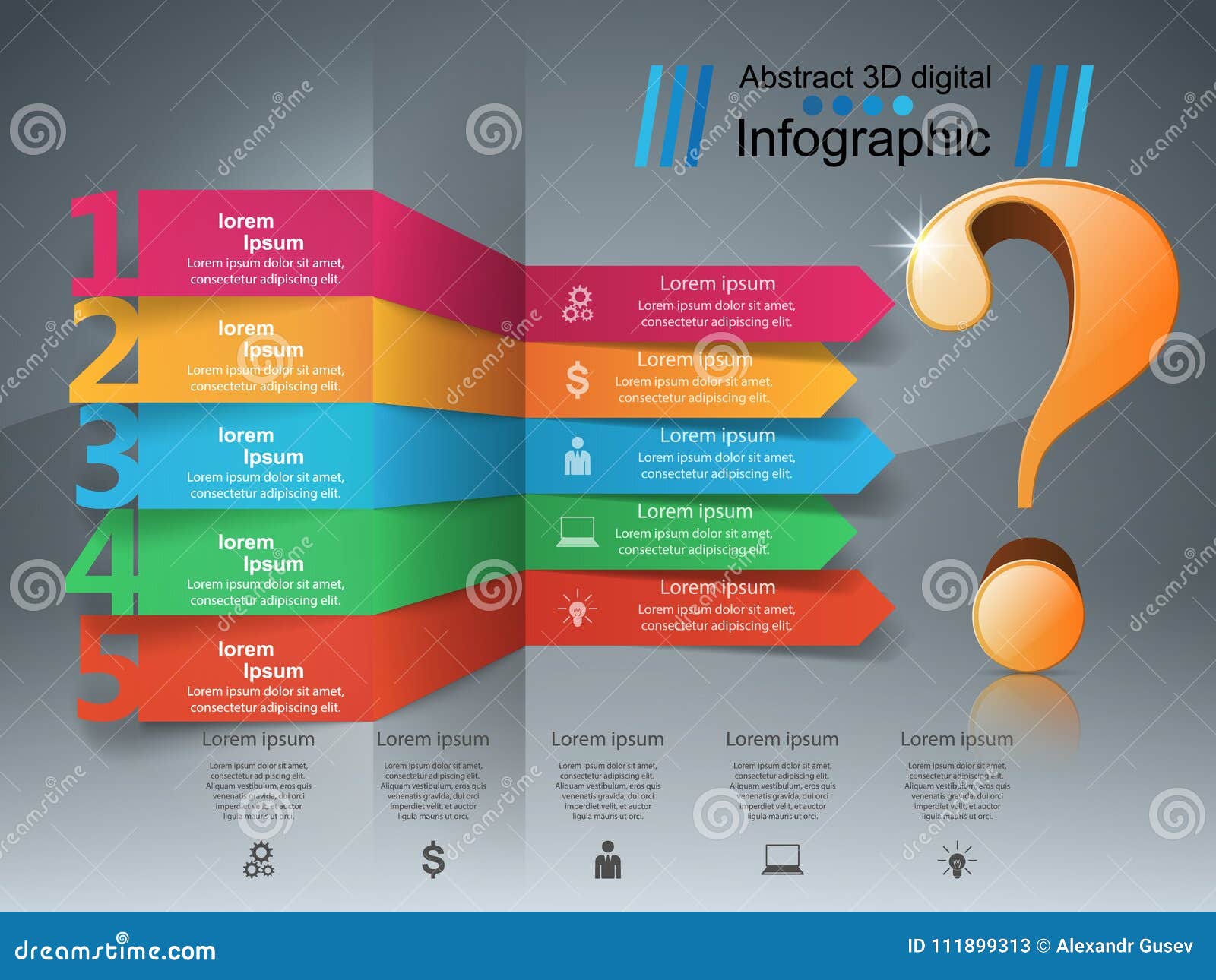 Affaires Infographics Point D'interrogation Comme Ondulation De L'eau ...