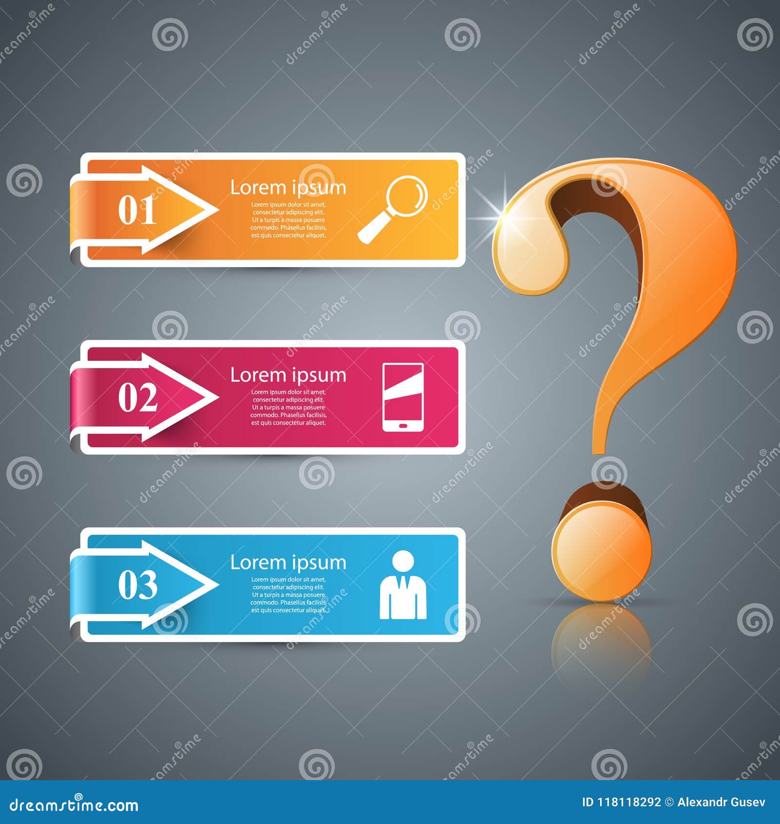 Affaires Infographics Point D'interrogation Comme Ondulation De L'eau ...