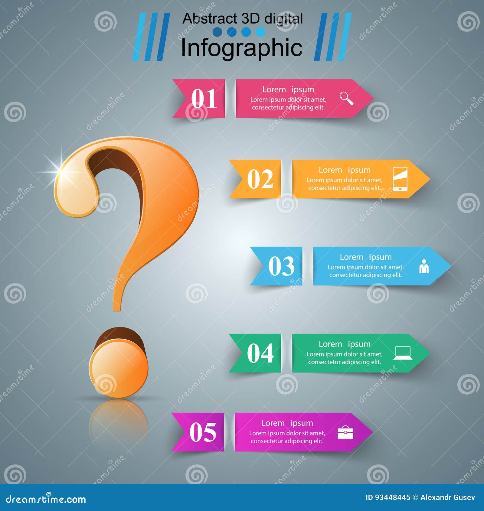 Affaires Infographics Point D'interrogation Comme Ondulation De L'eau ...