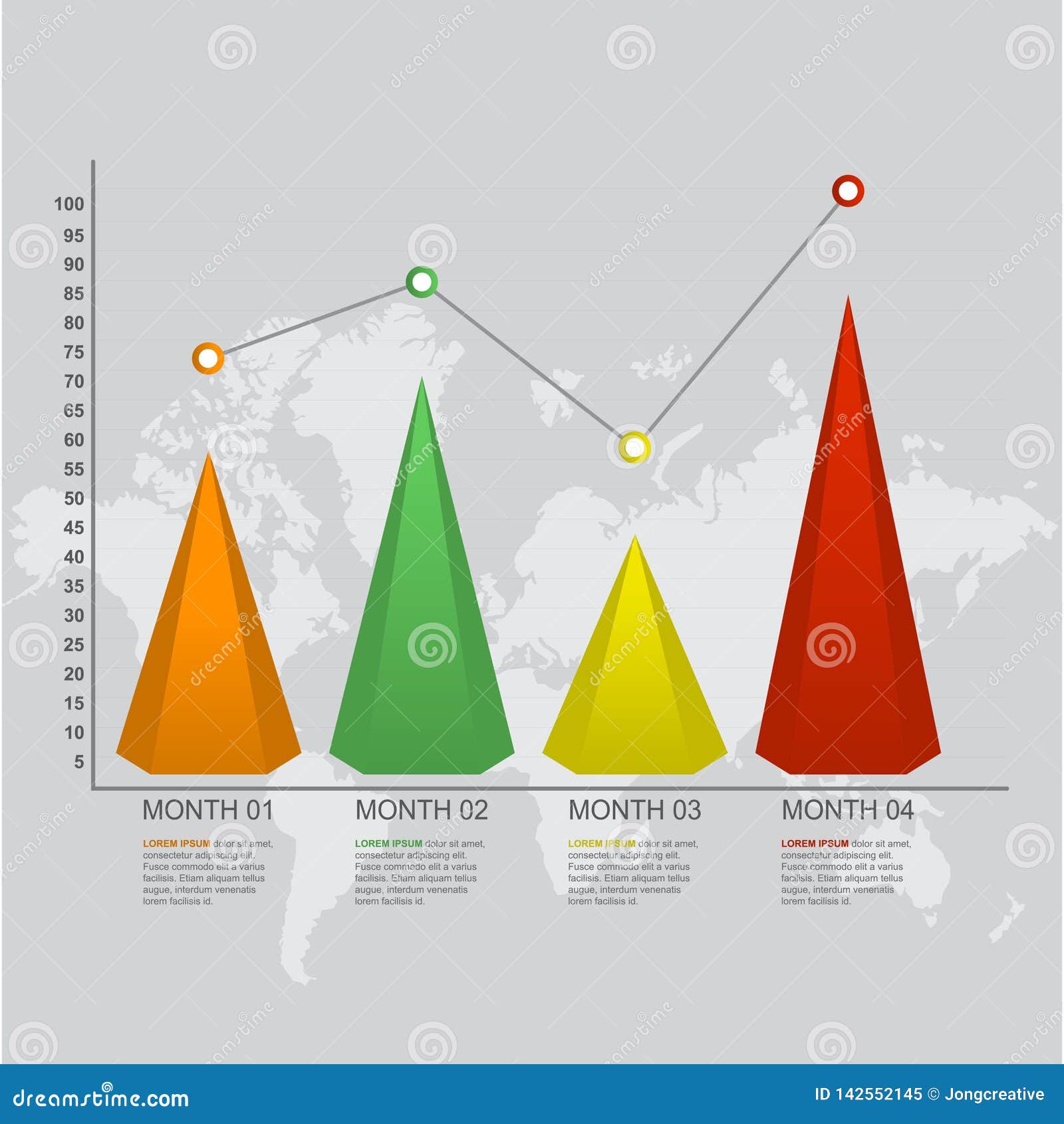 Affaires Statistiques Infographic De Pyramide De Triangle De Graphique ...