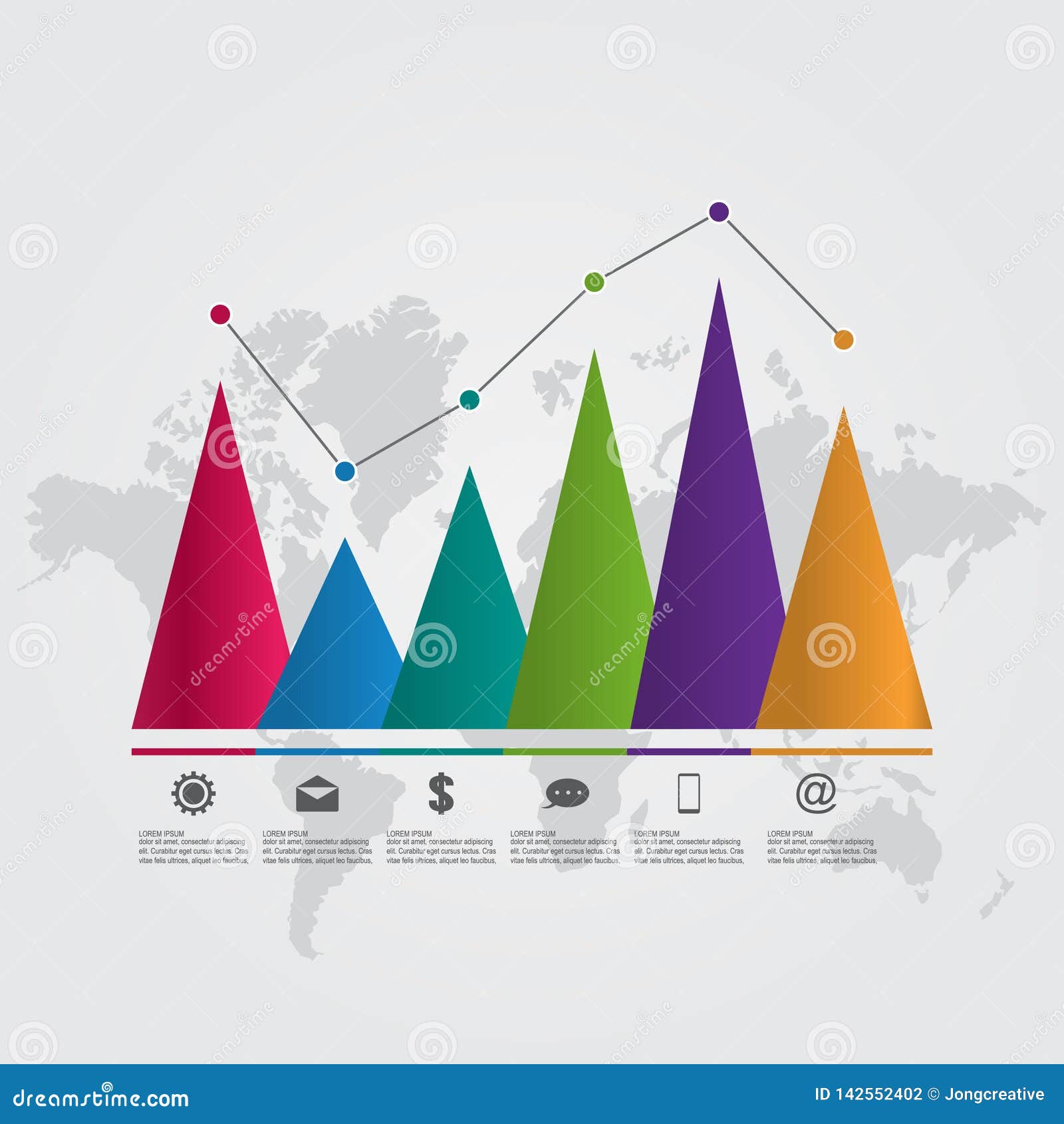 Affaires Statistiques Infographic De Pyramide De Triangle De Graphique ...