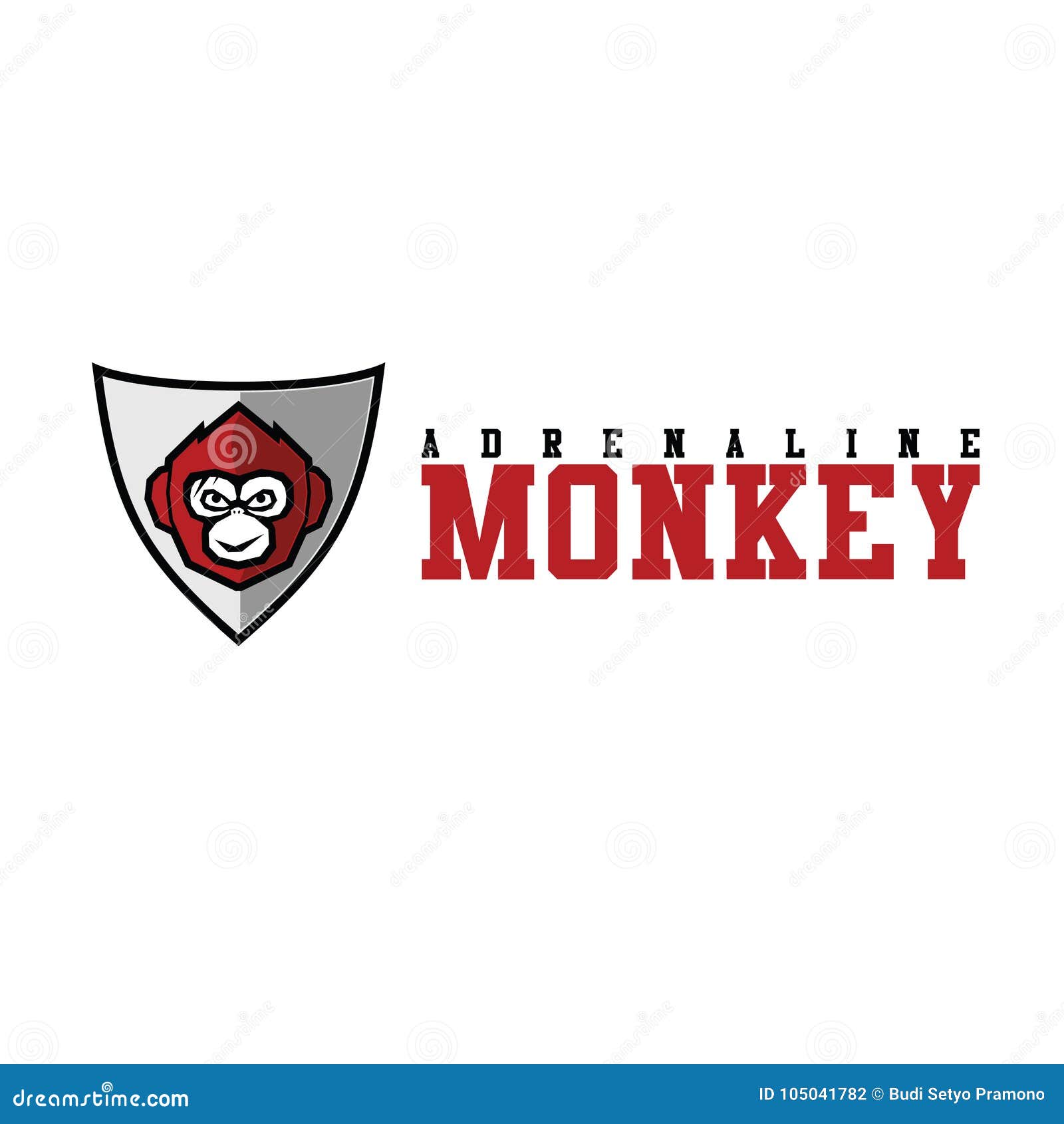 Affe-Logo Vector-Symbol stock abbildung. Illustration von nett - 105041782