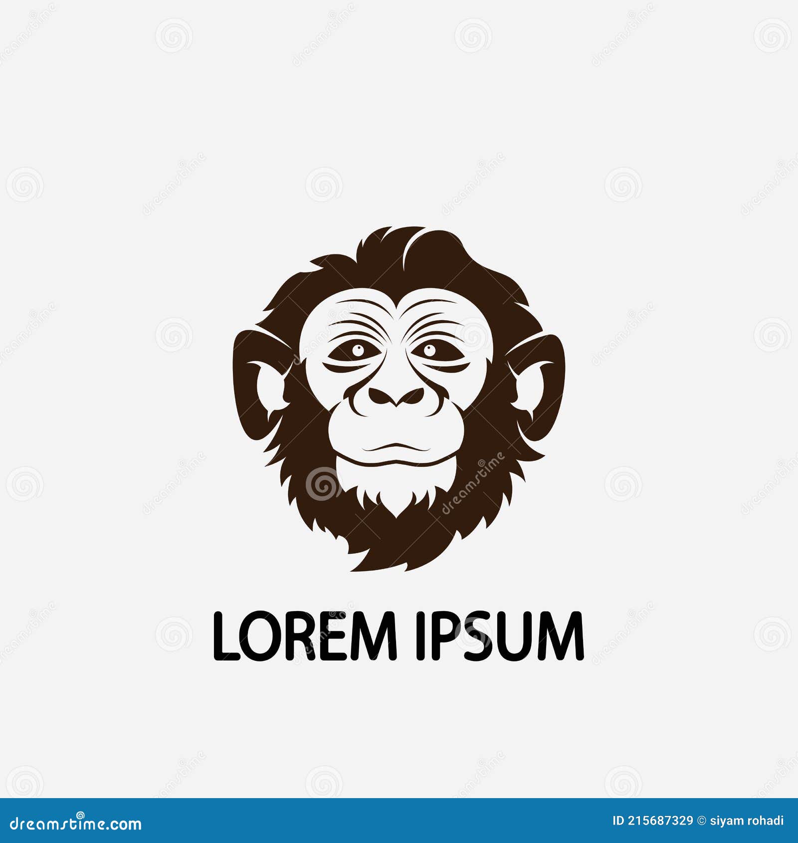 Affe Vektor Illustration Design Symbol Vektor Abbildung - Illustration ...