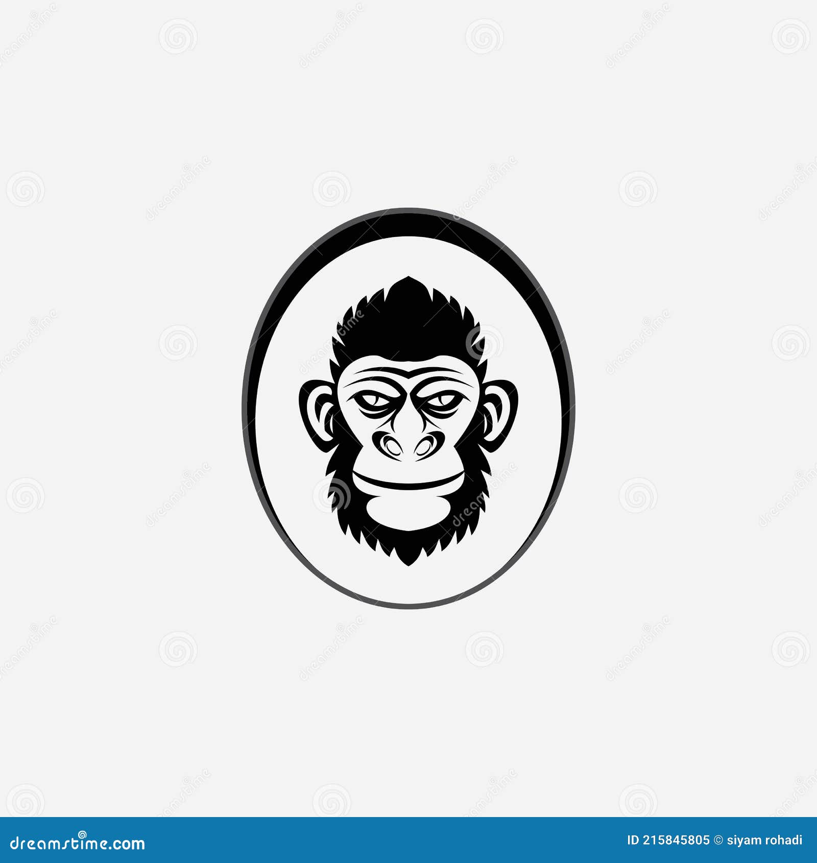 Affe Vektor Illustration Design Symbol Vektor Abbildung - Illustration ...