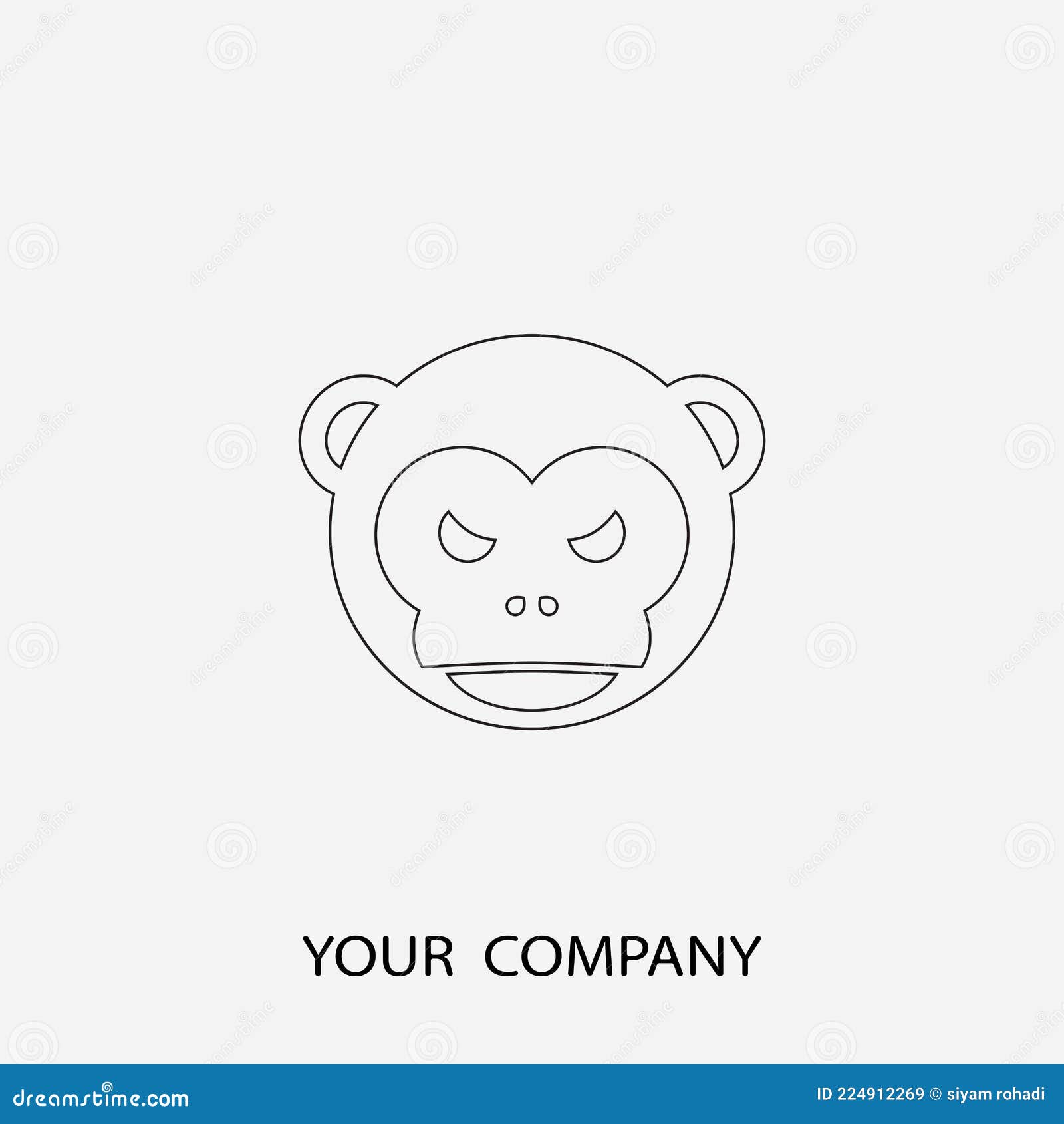 Affe Vektor Illustration Design Symbol Vektor Abbildung - Illustration ...