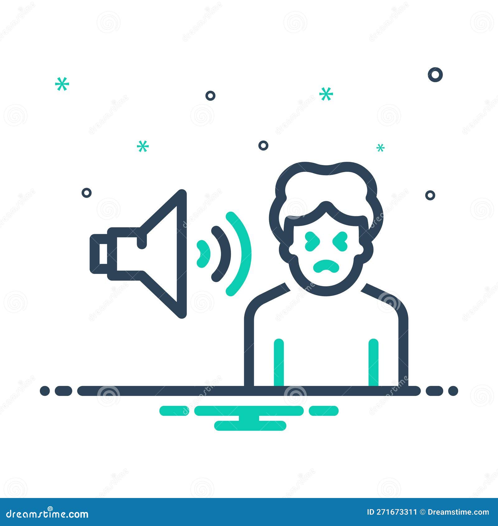 Mix Icon for Affect, Sound and Speaker Stock Illustration ...