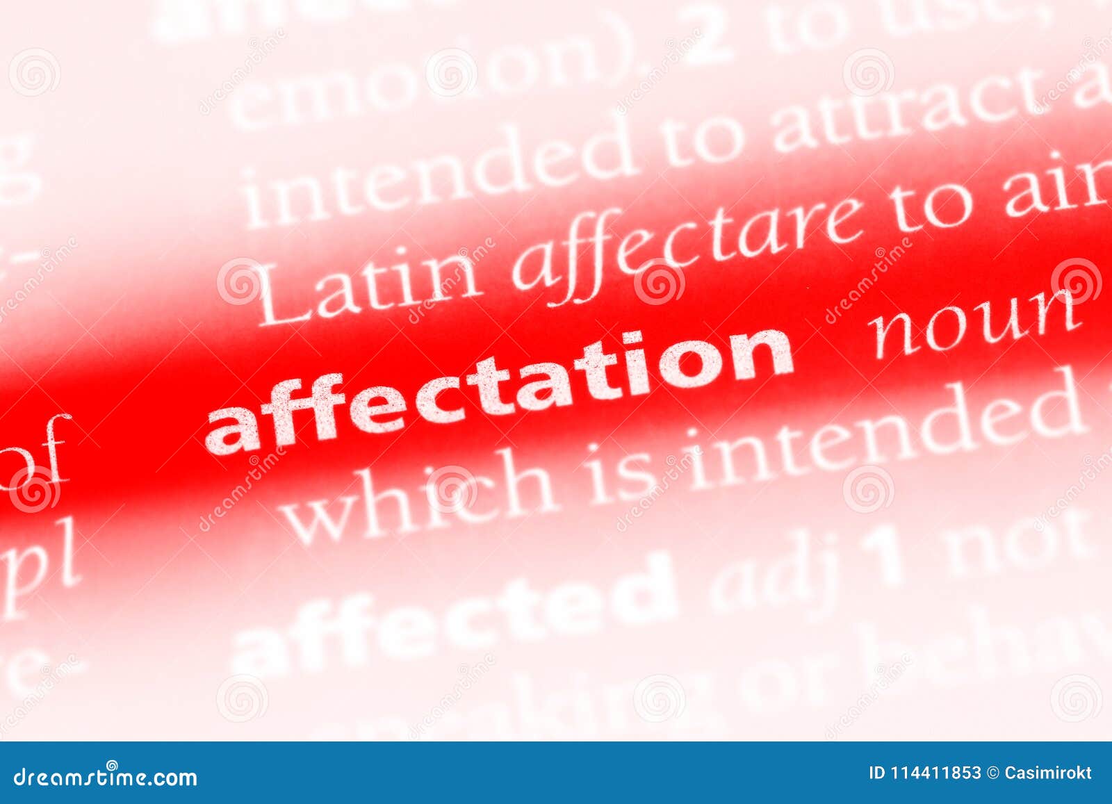 Affectation stock image. Image of text, info, writing - 114411853