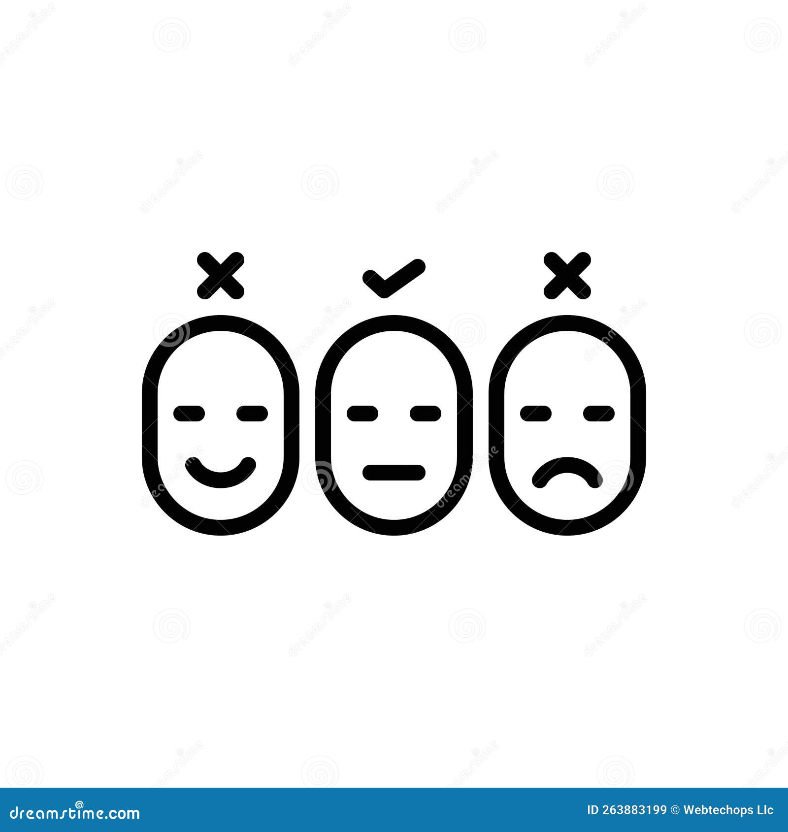 Black Line Icon for Affecting, Fake and Sham Stock Vector ...