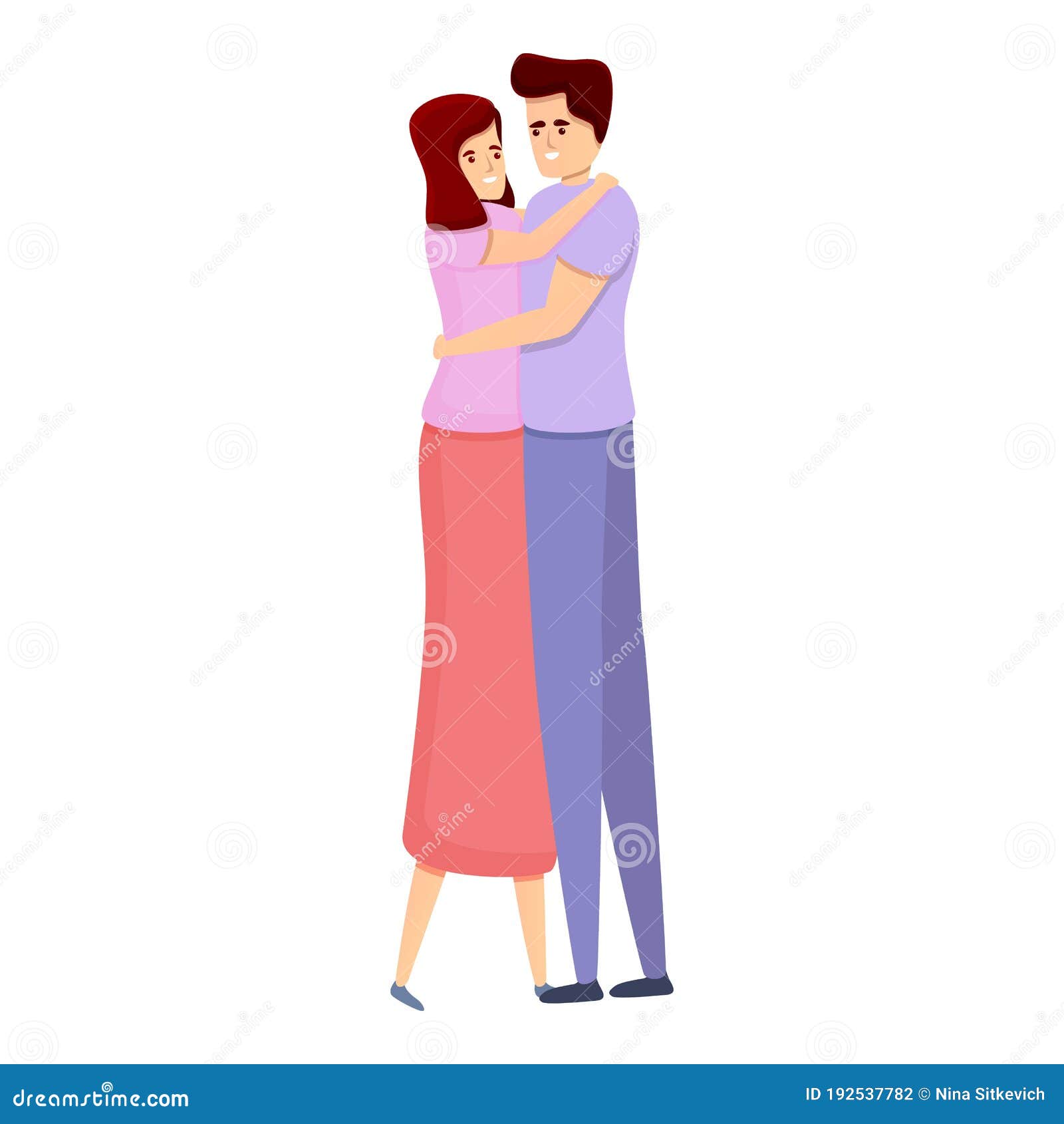 Affection Attachment Icon, Cartoon Style Stock Vector - Illustration of ...