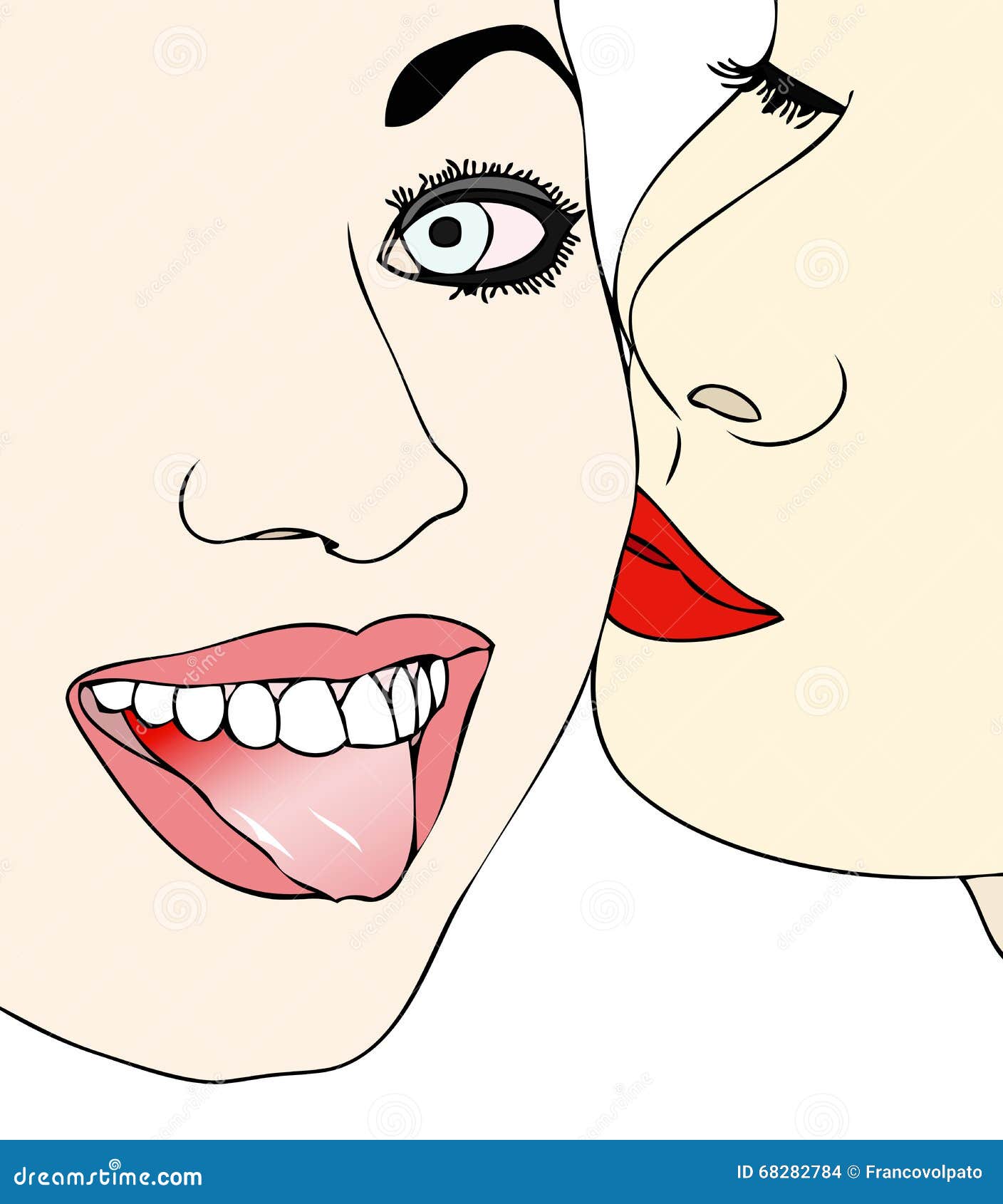 Affection Friendship and Transgression Stock Illustration ...