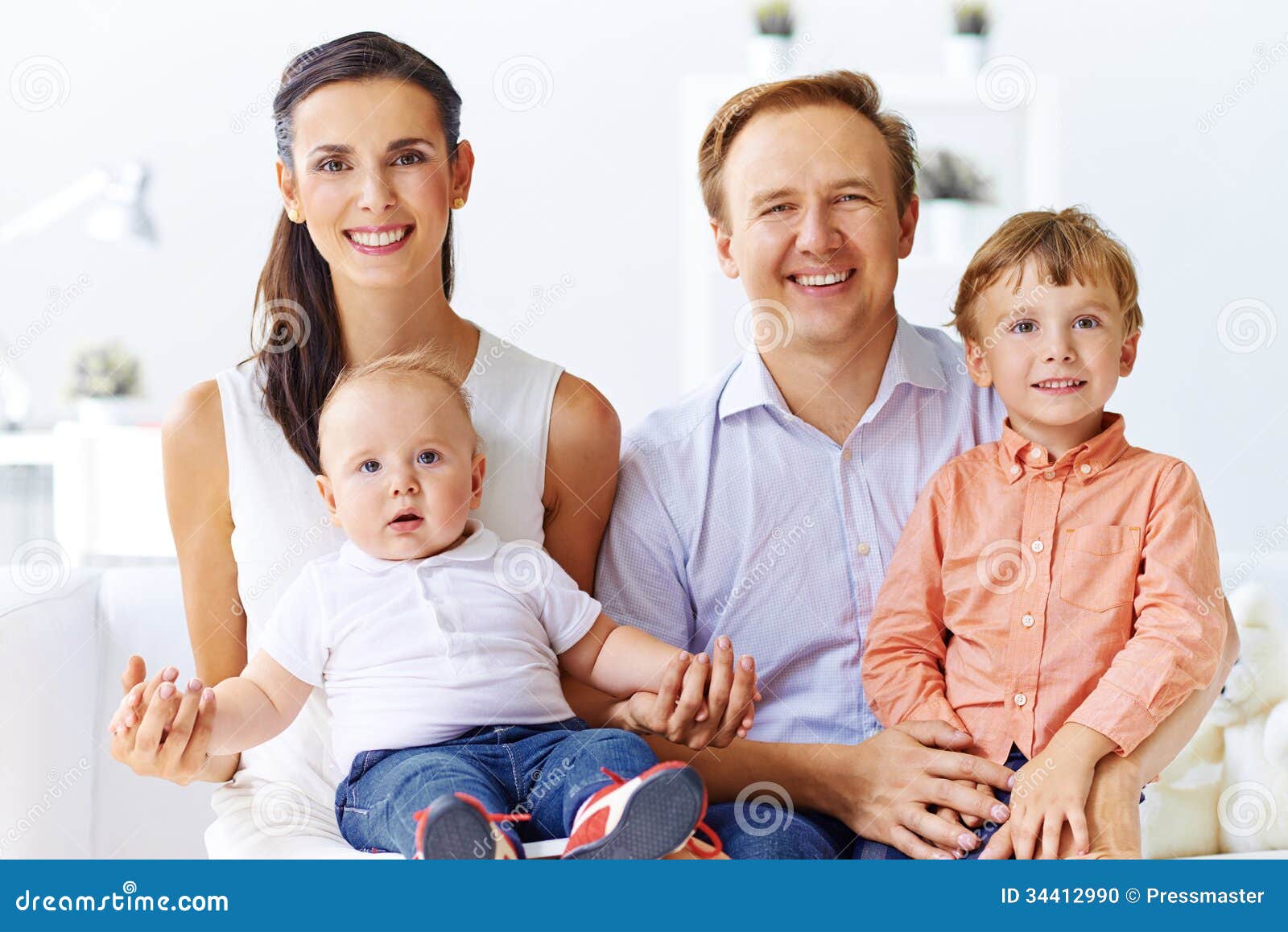 Affectionate family stock photo. Image of mother, parents - 34412990