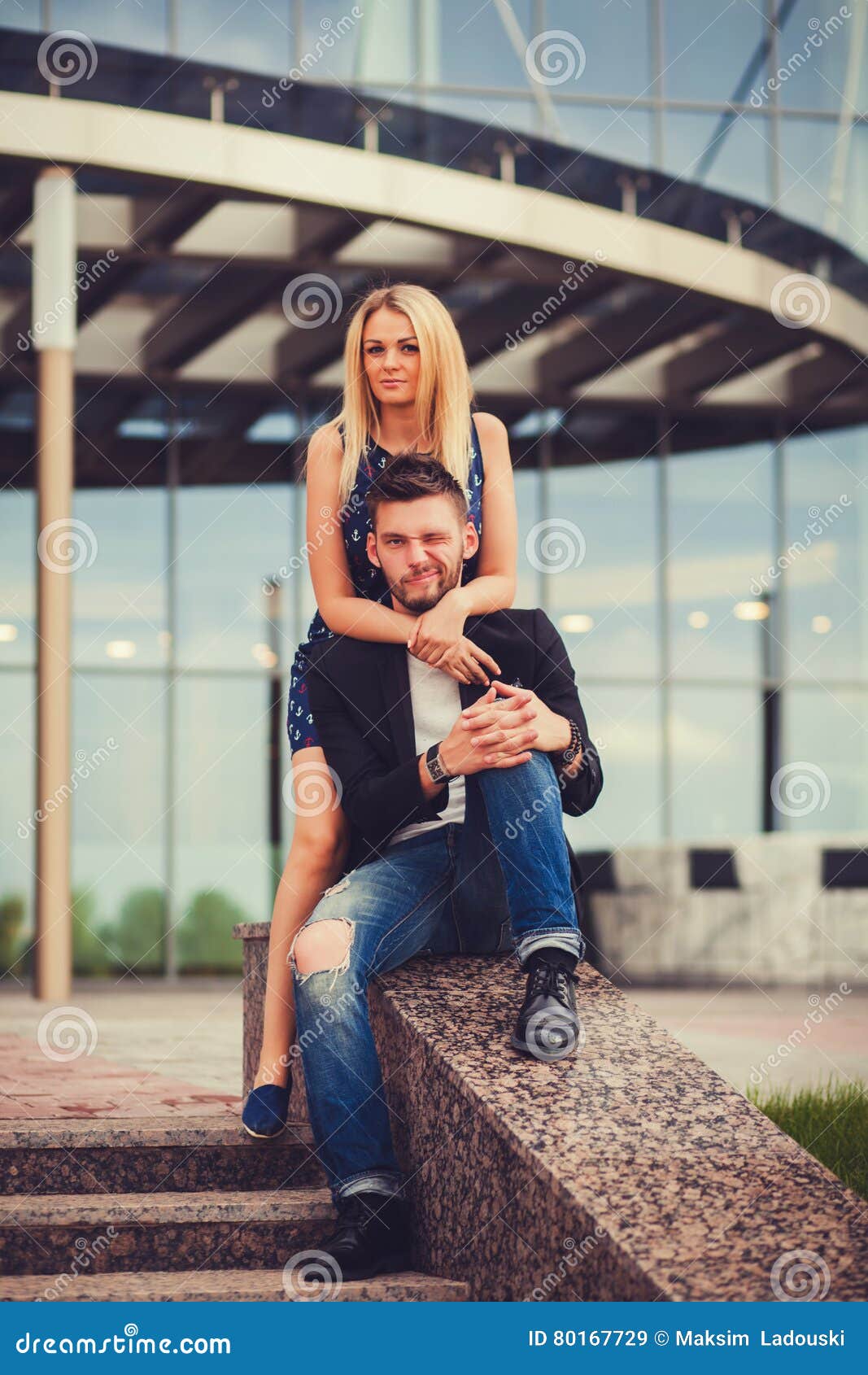 Affectionate Happy Young Couple Stock Image Image Of Friendship