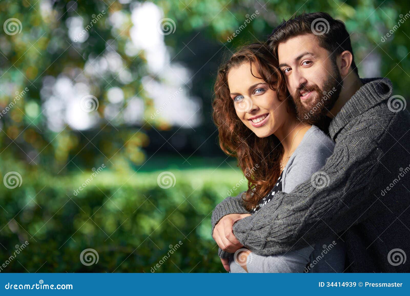 Affectionate lovers stock image. Image of natural, happy - 34414939