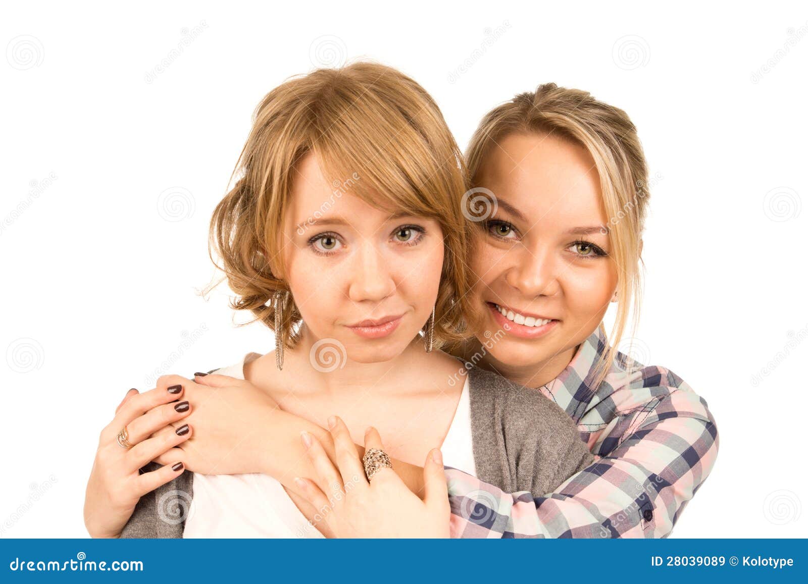 Affectionate woman friends stock image. Image of confident - 28039089