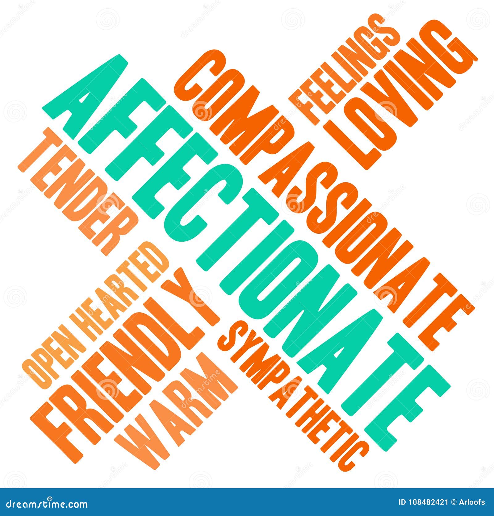 Affectionate Word Cloud stock vector. Illustration of affectionate ...