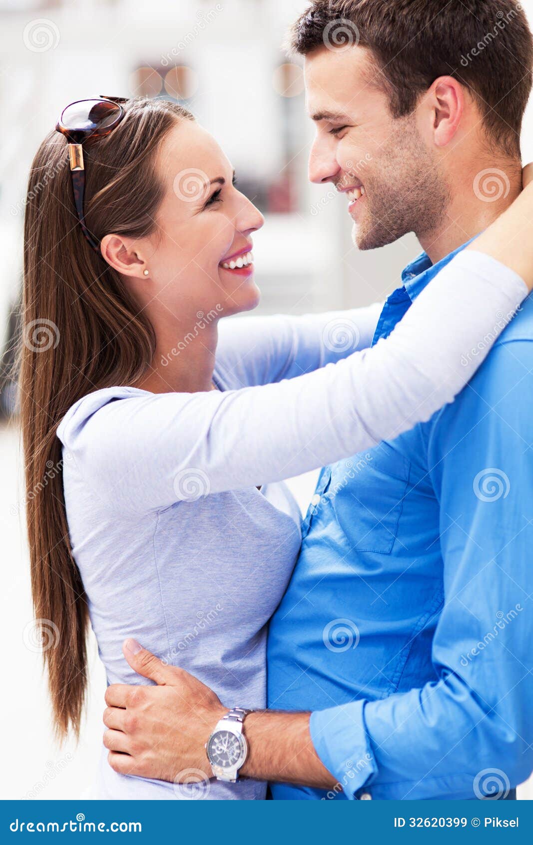 Affectionate young couple stock image. Image of caucasian - 32620399