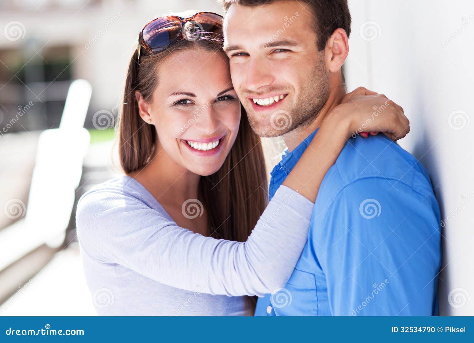 Affectionate young couple stock photo. Image of happiness - 32534790