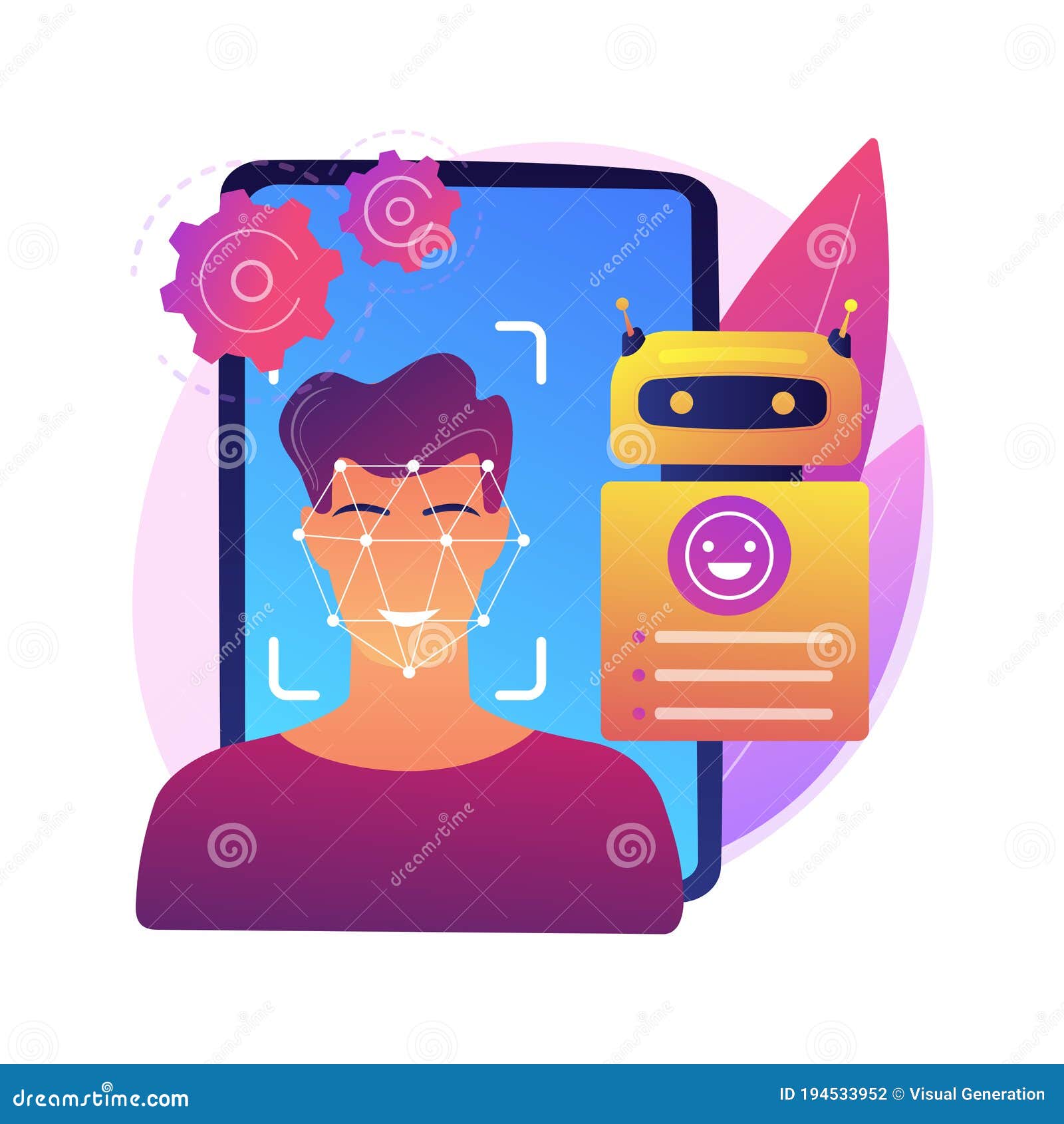 Affective Computing Abstract Concept Vector Illustration. Stock Vector ...