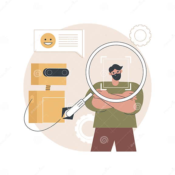 Affective Computing Abstract Concept Vector Illustration. Stock Vector ...