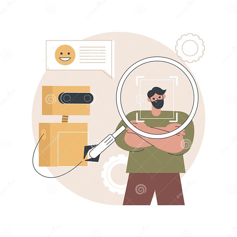 Affective Computing Abstract Concept Vector Illustration. Stock Vector ...