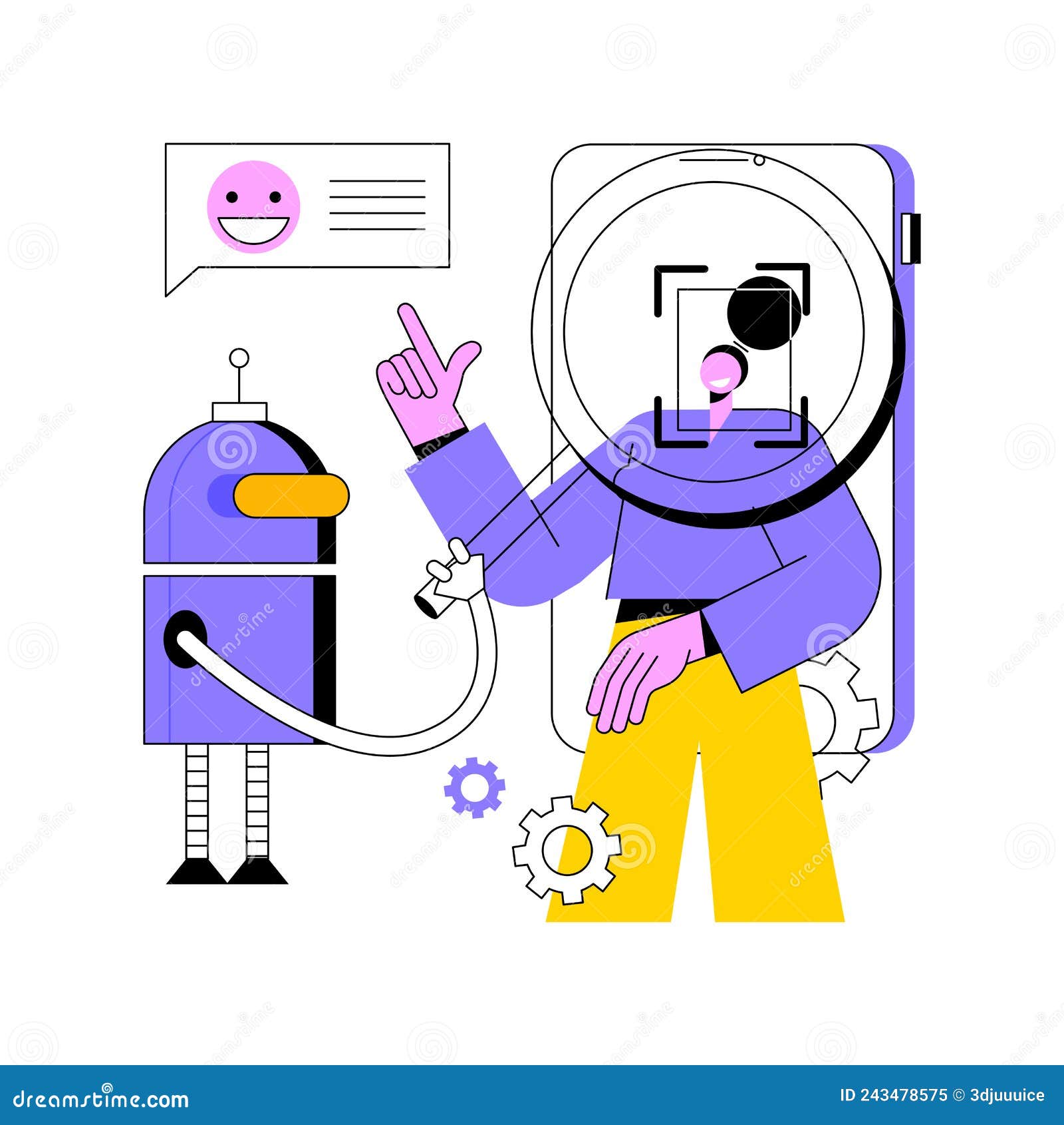 Affective Computing Abstract Concept Vector Illustration. Stock Vector ...