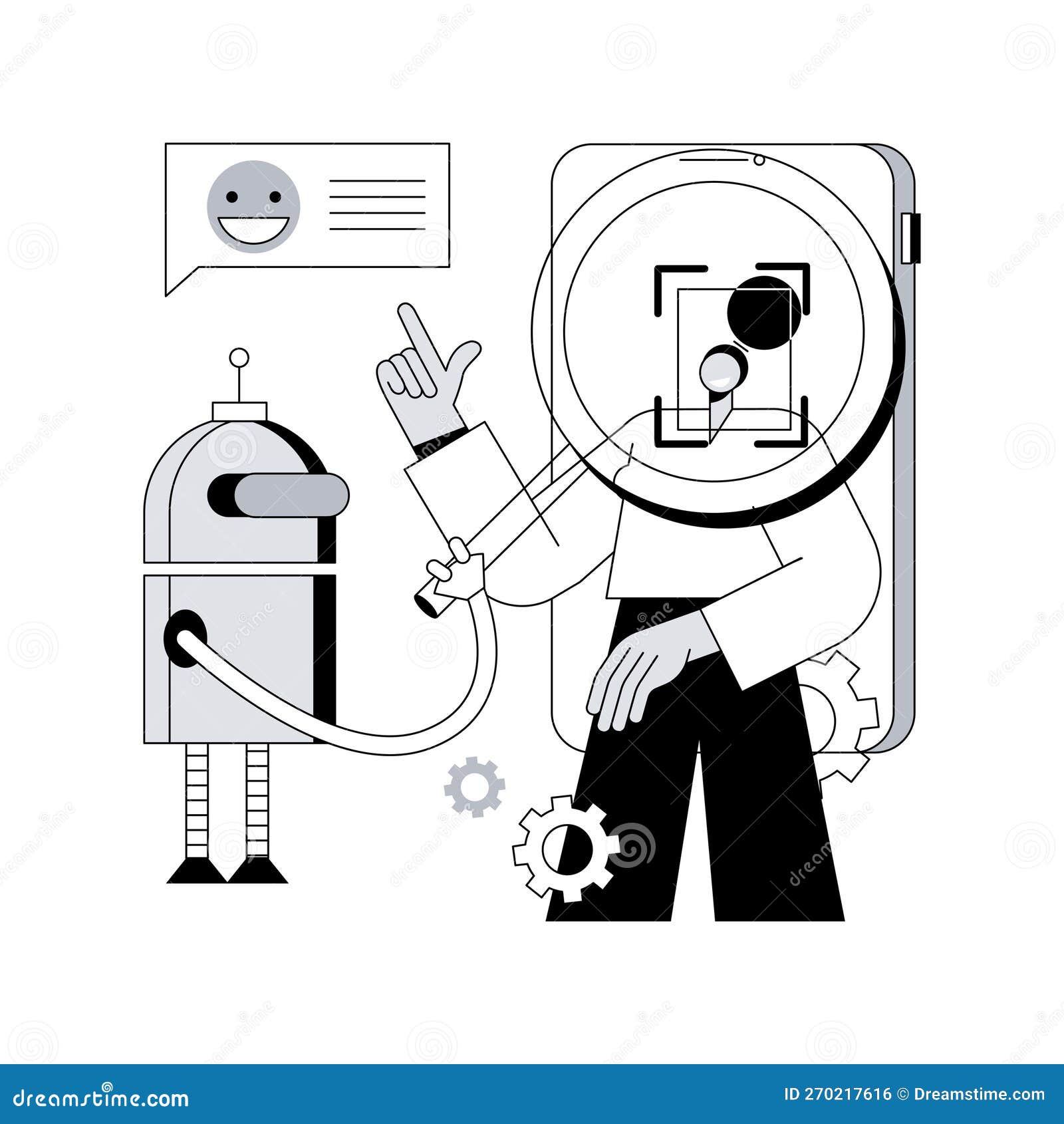 Affective Computing Abstract Concept Vector Illustration. Stock ...