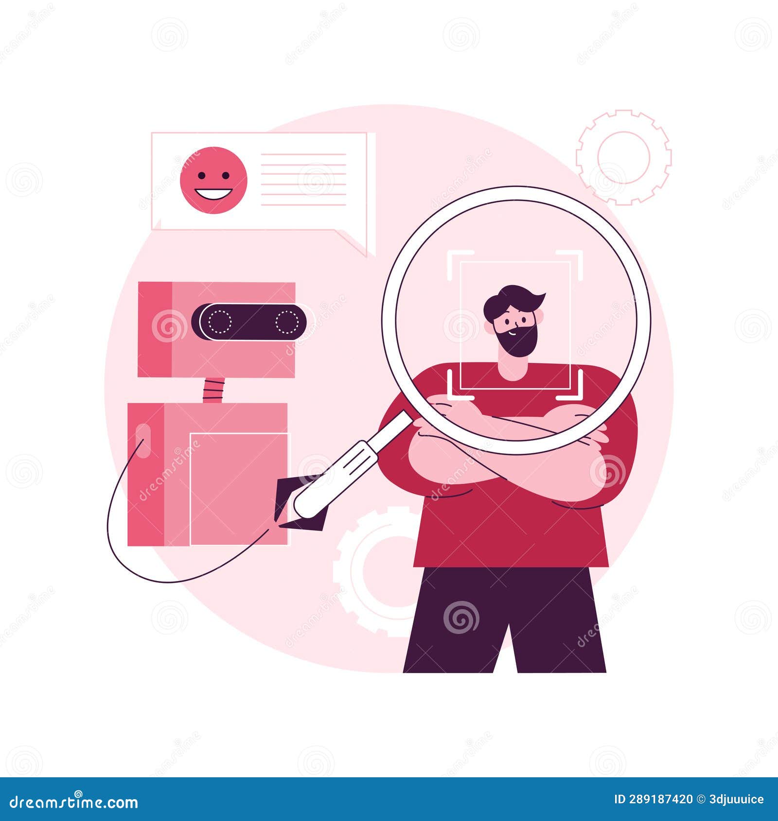 Affective Computing Abstract Concept Vector Illustration. Stock ...