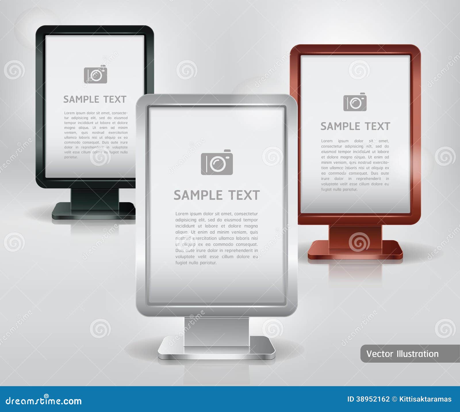 Affichage Commercial De Support D'exposition. Illustration de Vecteur ...