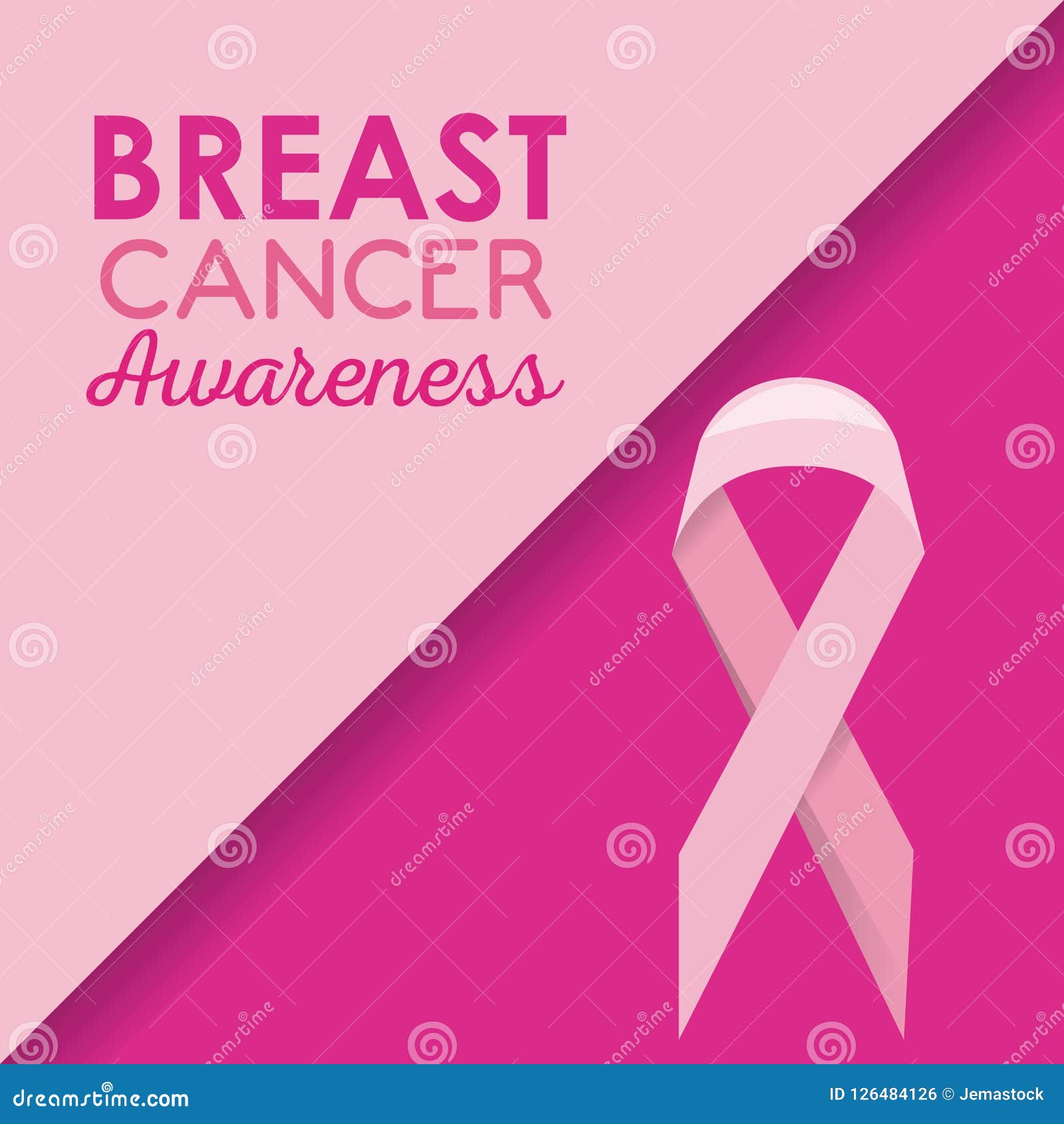 Affiche De Campagne De Cancer Du Sein Illustration de Vecteur ...