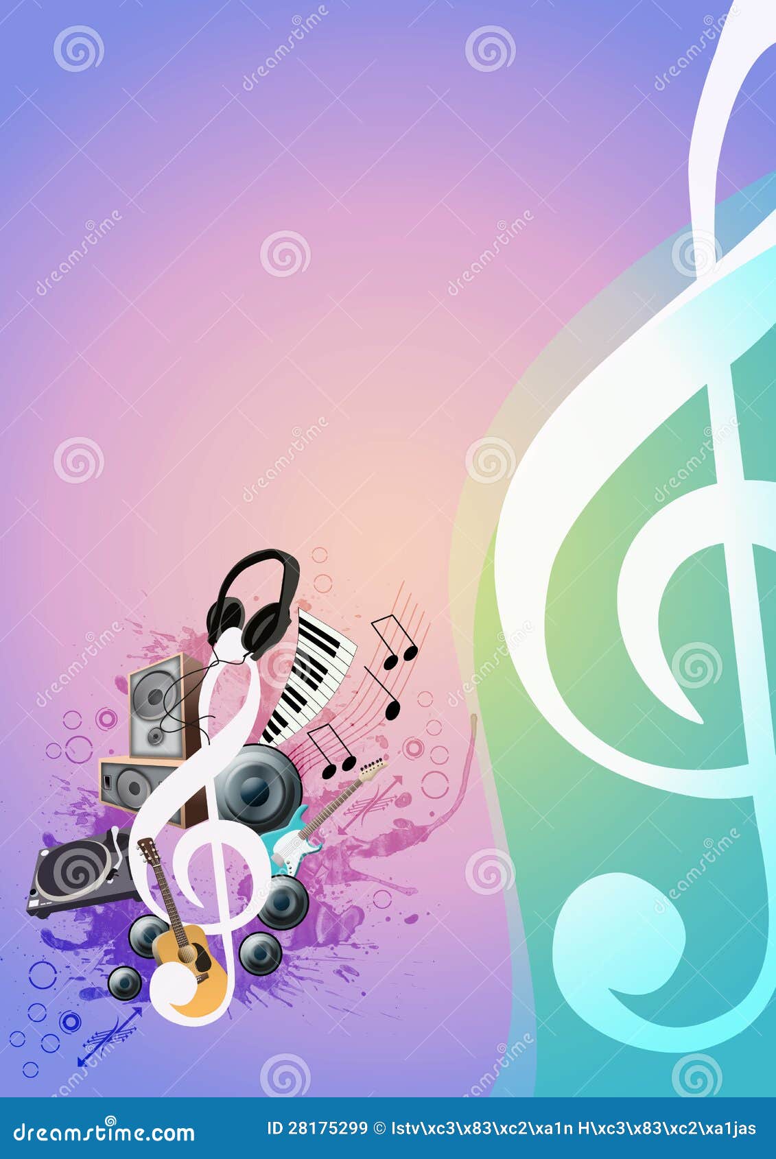 Affiche De Musique Images libres de droits - Image: 28175299