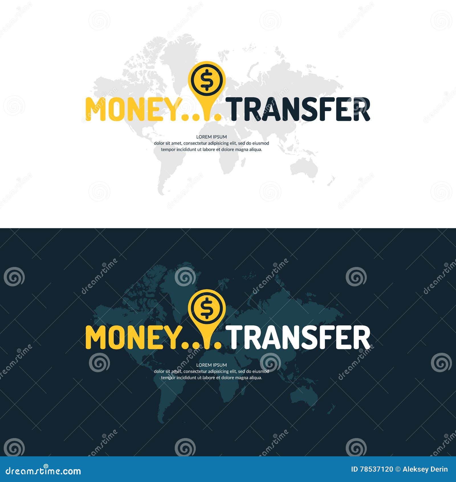 Affiche De Transfert D'argent Et Indicateur Modernes De Logo ...