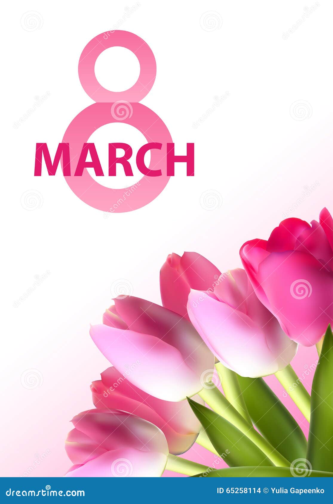 Affiche Illustration De Vecteur De Carte Du 8 Mars Illustration de ...