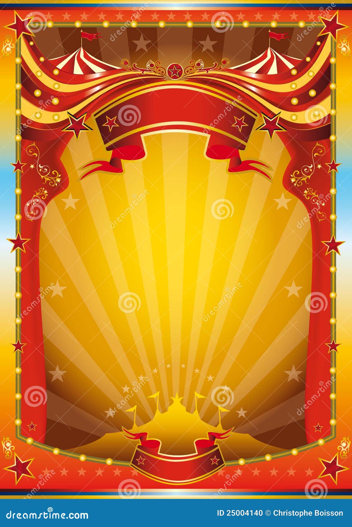 Affiche Multicolore De Cirque Illustration de Vecteur - Illustration du ...