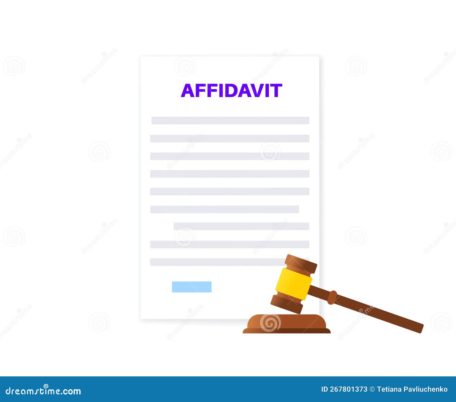 AFFIDAVIT Writing Vector Design On A Pink Background Stock Photography ...