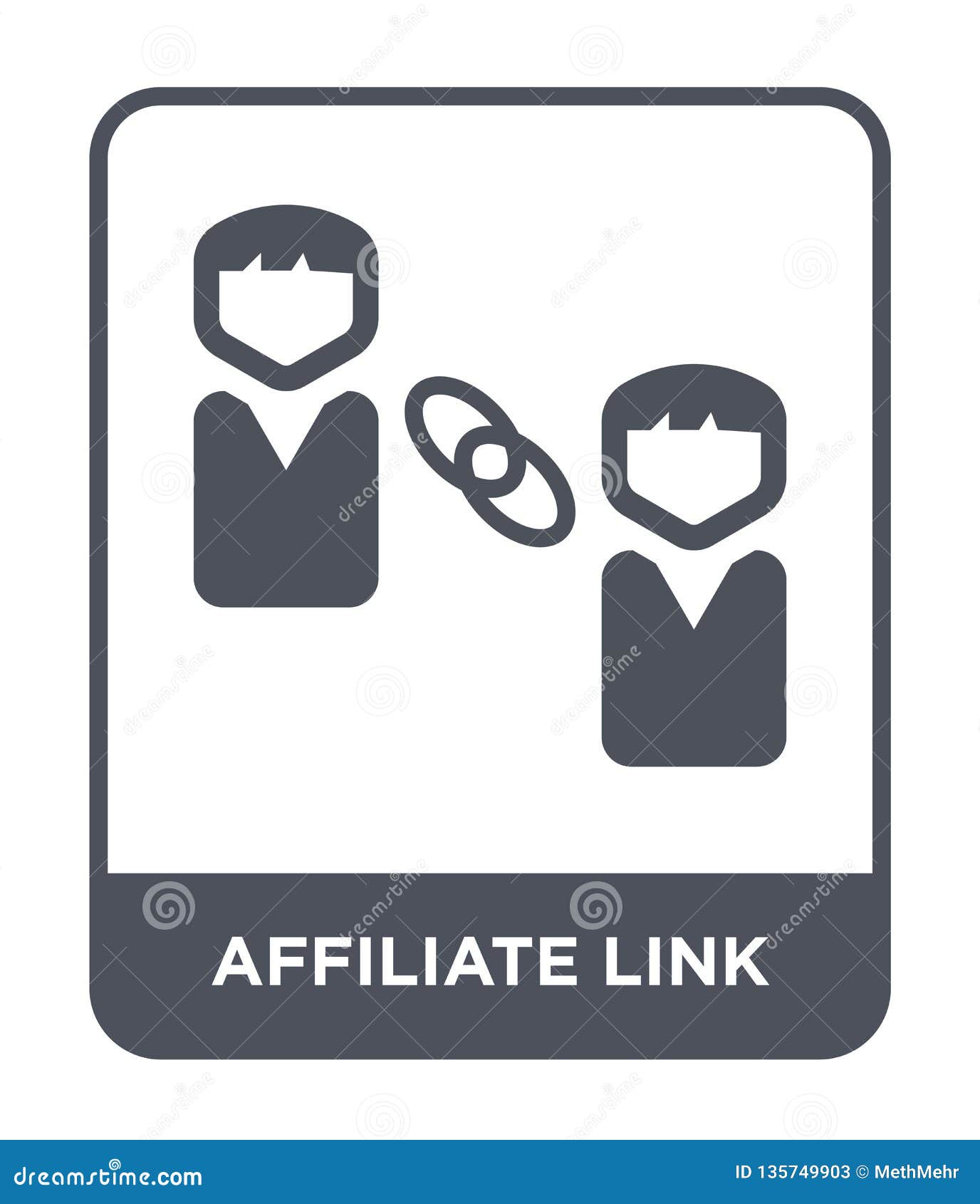 Affiliate Link Icon in Trendy Design Style. Affiliate Link Icon ...