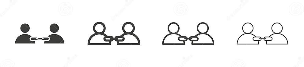 Affiliate Link Icon Vector Set on White Background Stock Vector ...