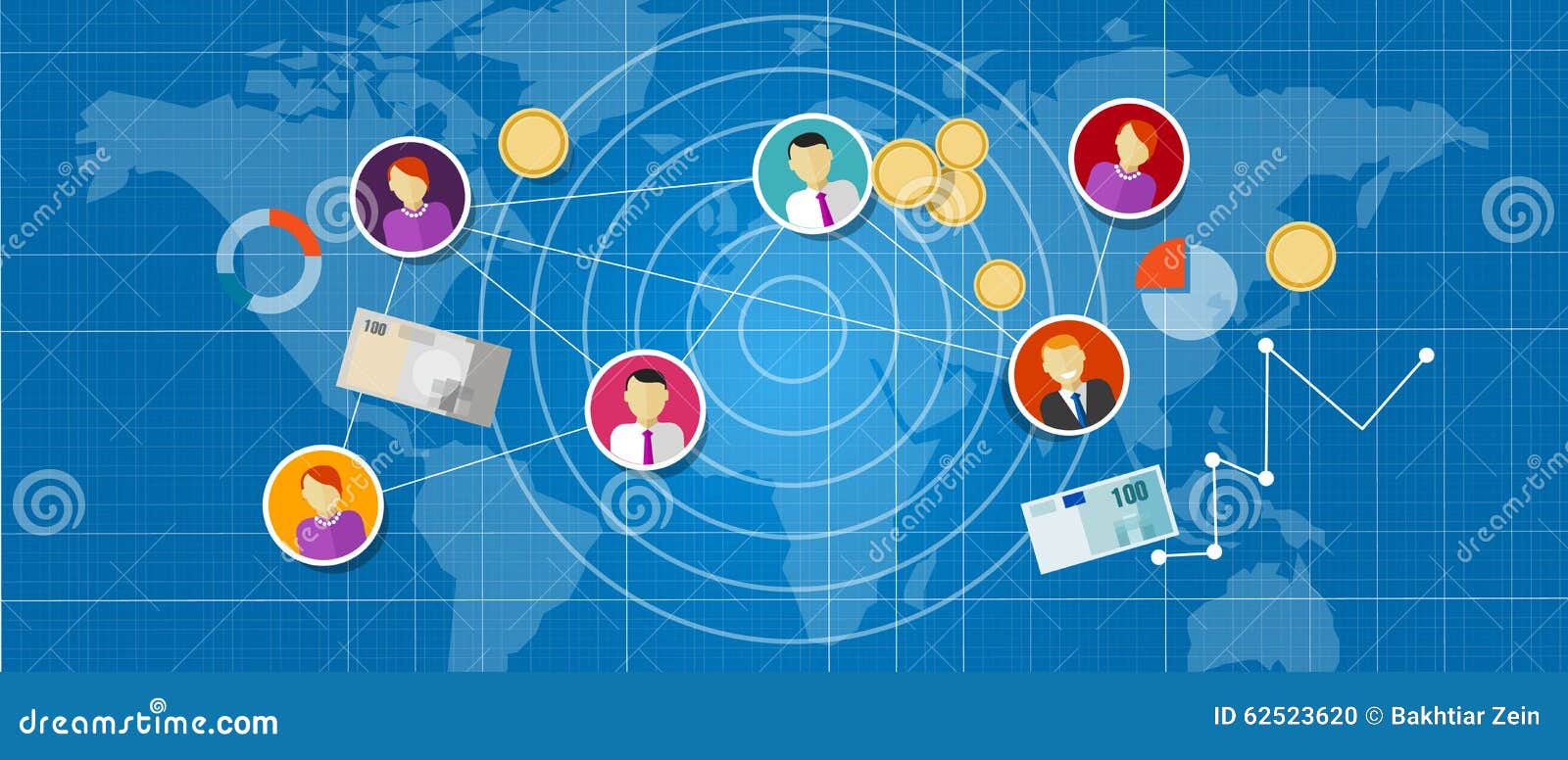 Multi-level Marketing Business Template. Blank Mlm Structure On White ...