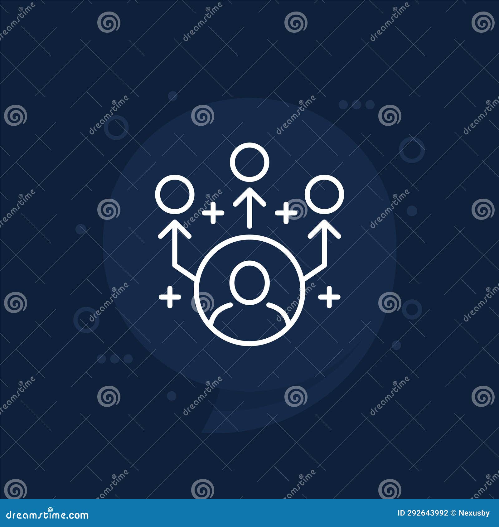 Affiliate Marketing and Referrals Line Vector Icon Stock Vector ...