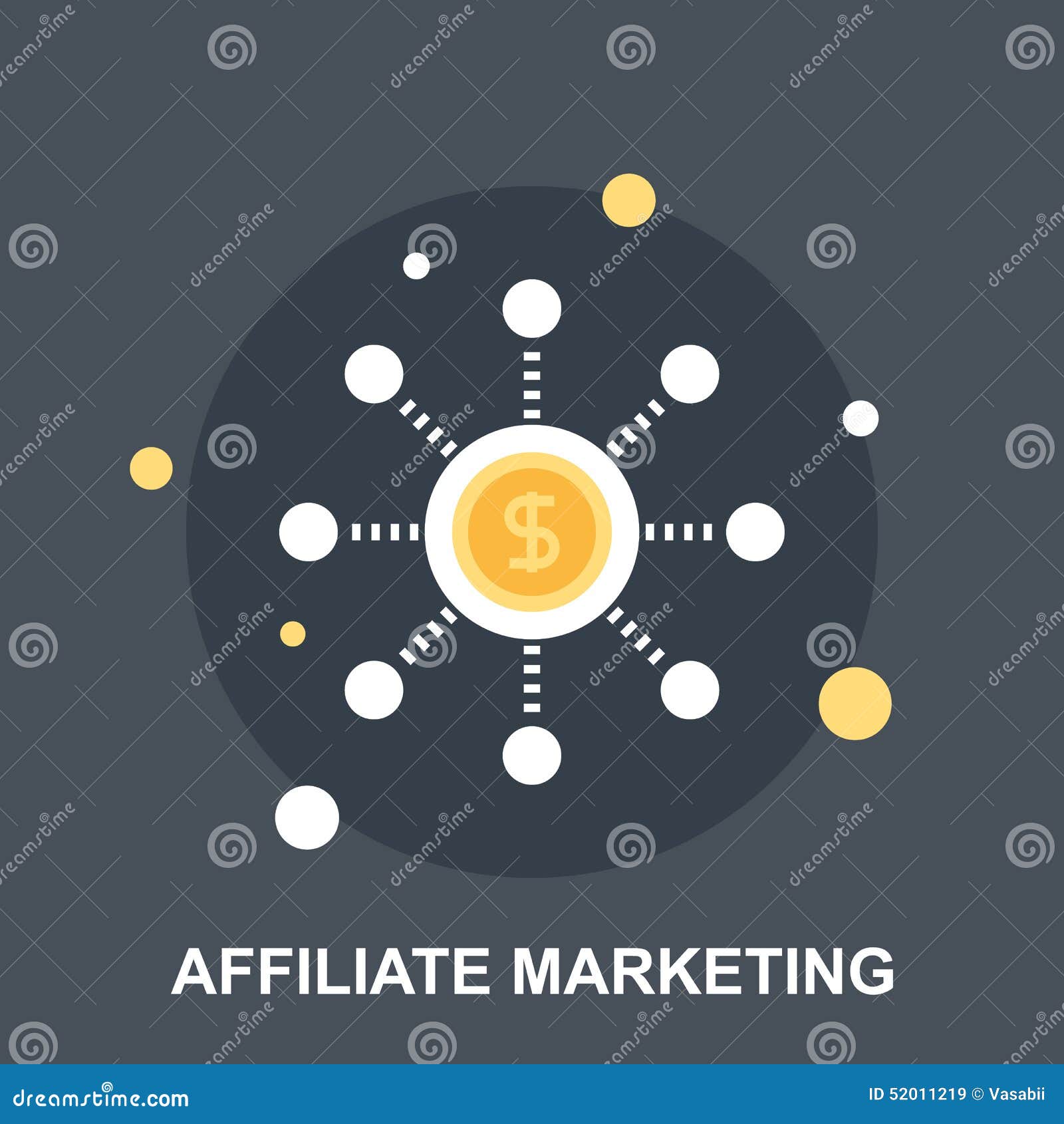 Affiliate Marketing stock vector. Illustration of media - 52011219