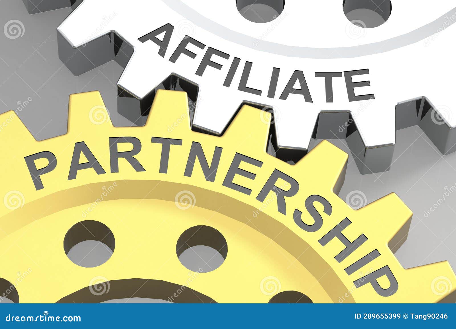 Affiliate Partnership Word on Metal Gear Stock Illustration ...
