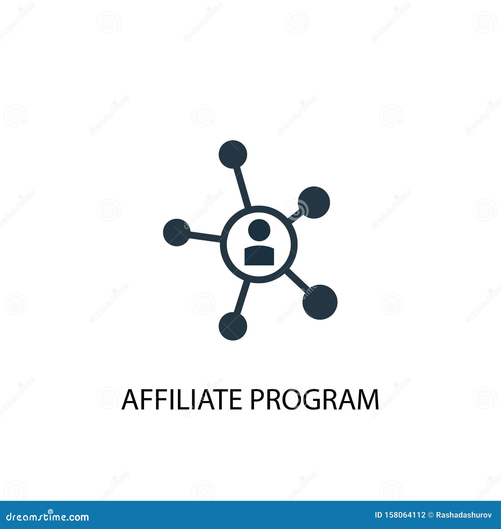 Affiliate Program Icon. Simple Element Stock Vector - Illustration of ...