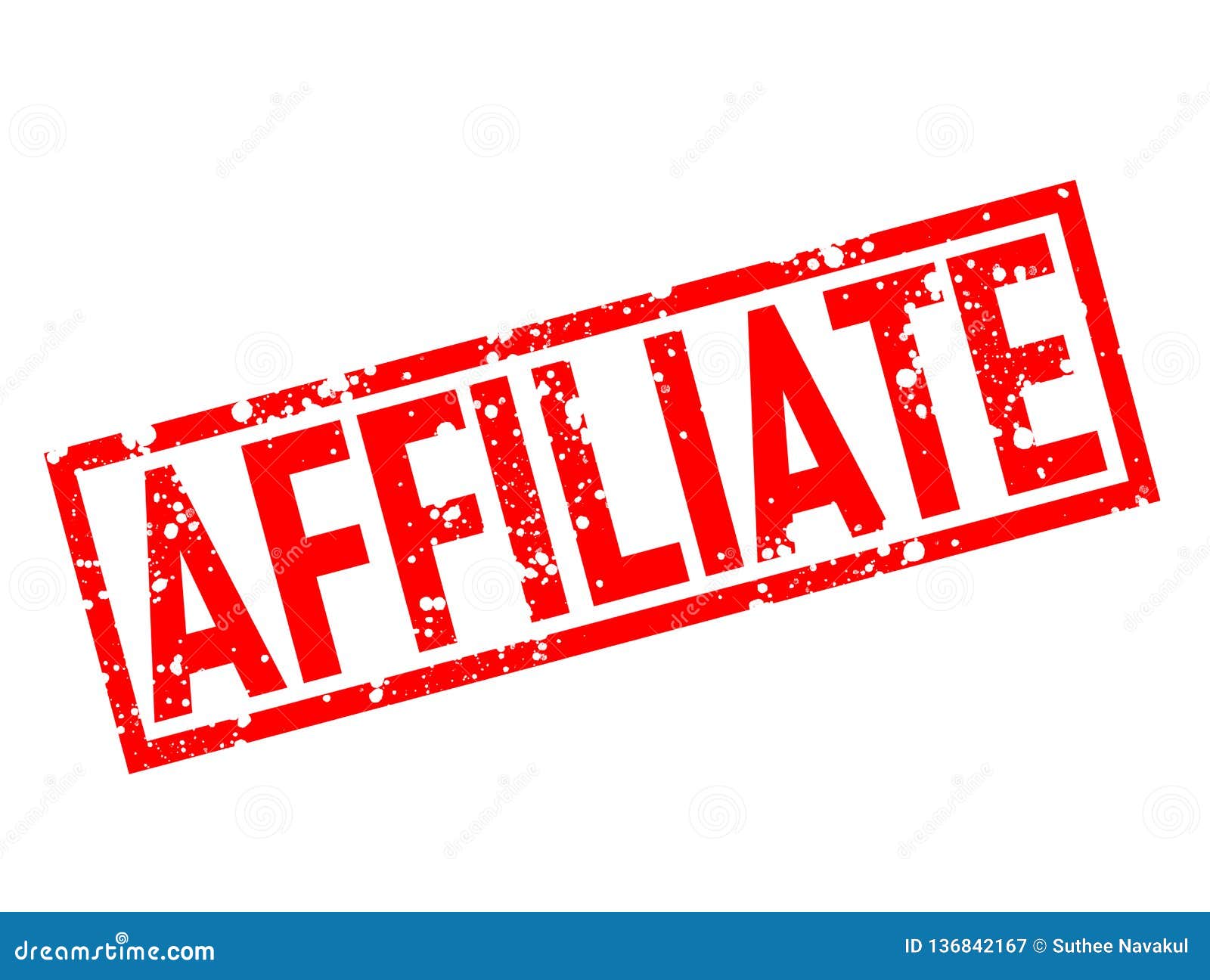 Affiliate Stamp Red Rubber Stamp on White Background. Affiliate Stamp ...