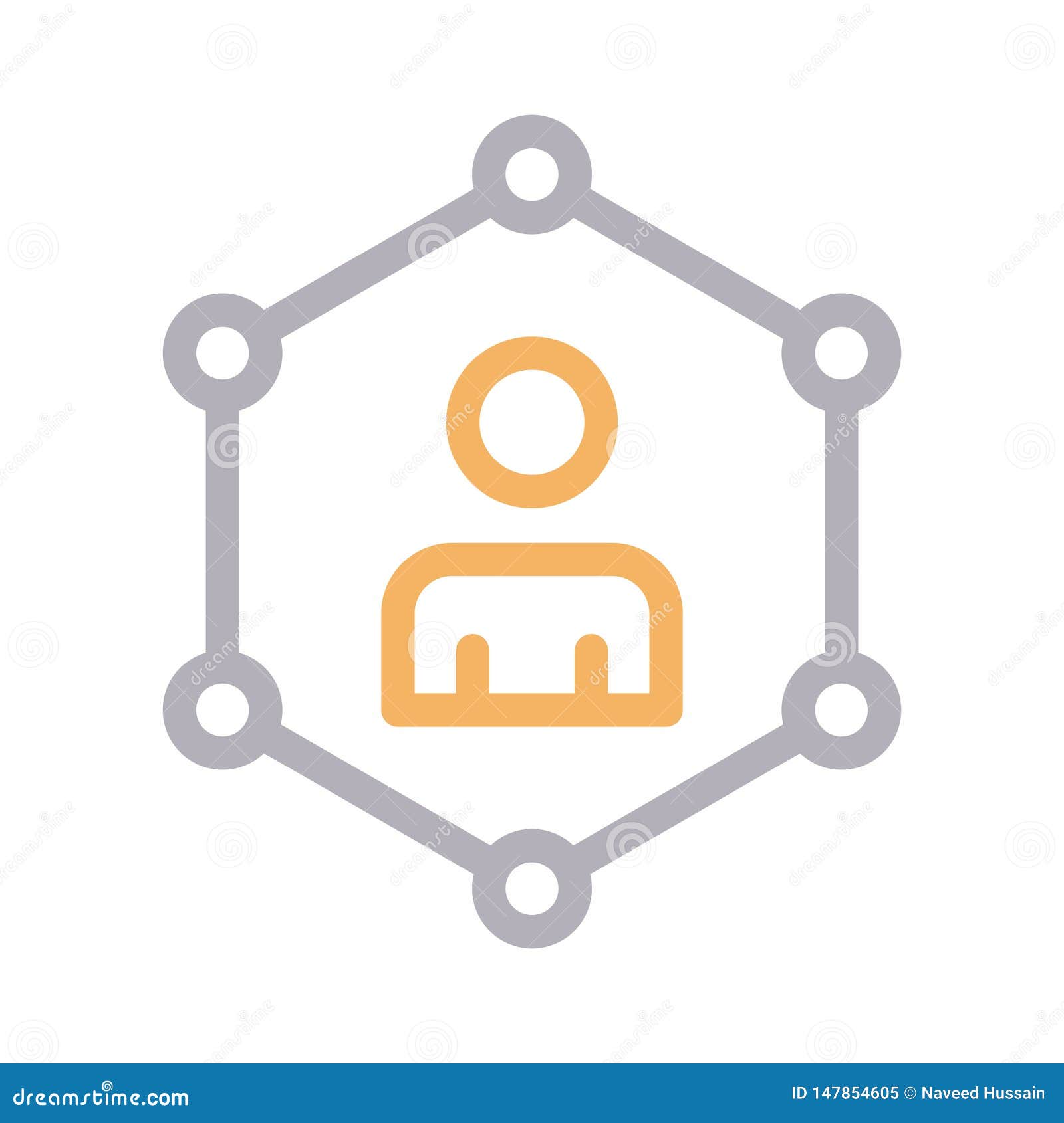 Affiliated Thin Color Line Vector Icon Stock Vector - Illustration of ...