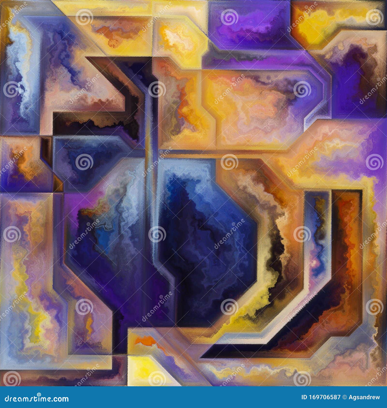 Space Division in Art stock illustration. Illustration of design ...