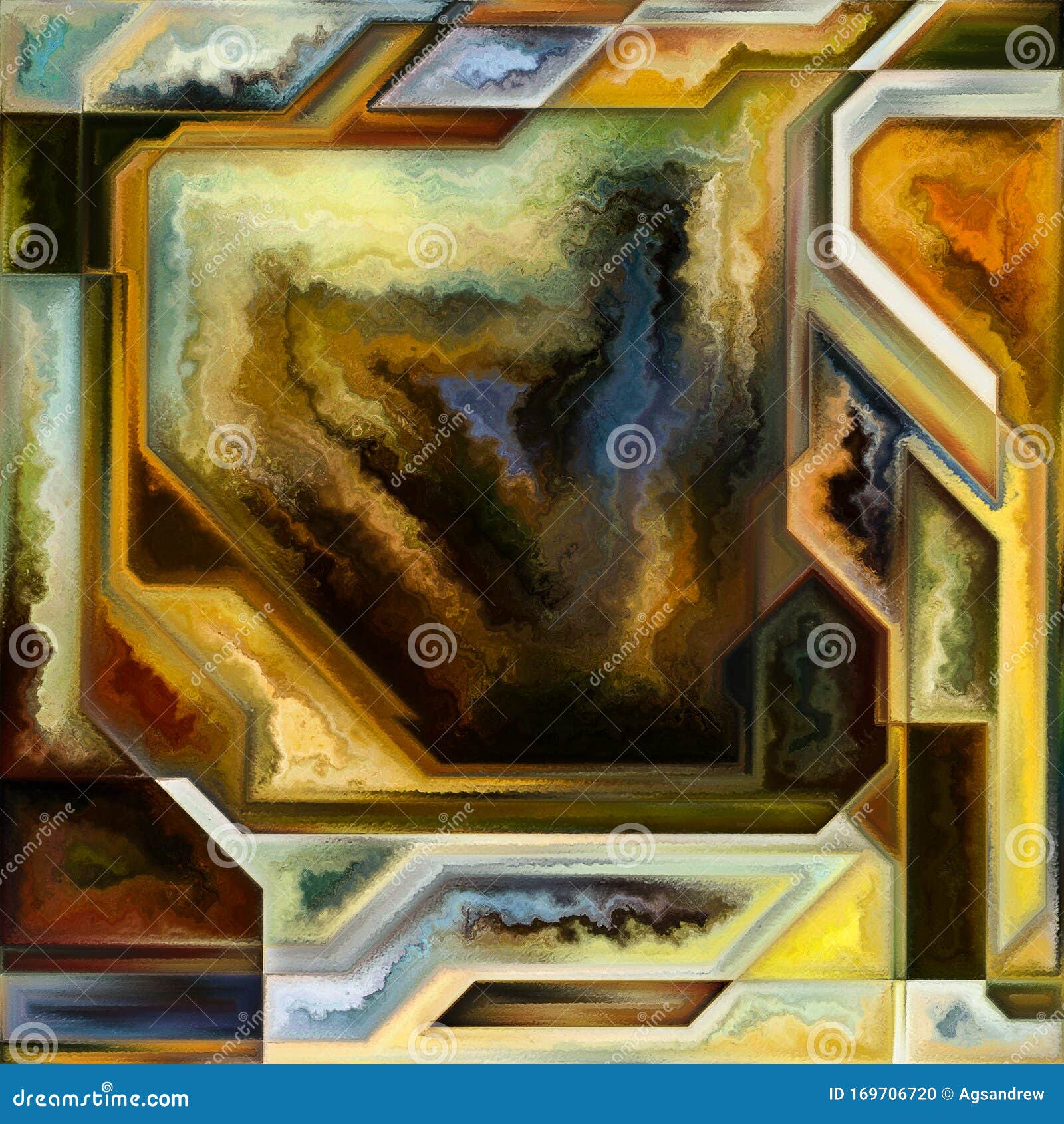 Shape Division in Art stock illustration. Illustration of modern ...