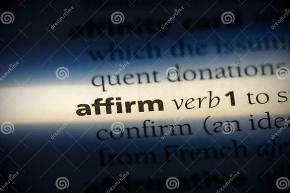 Affirm stock photo. Image of macro, language, education - 161577122