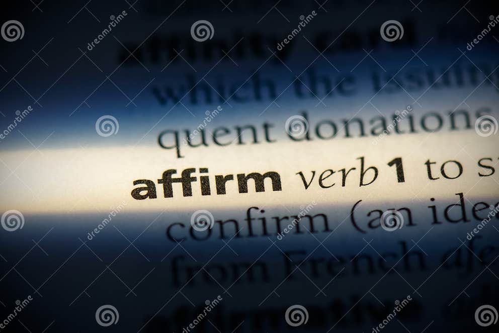 Affirm stock photo. Image of macro, language, education - 161577122