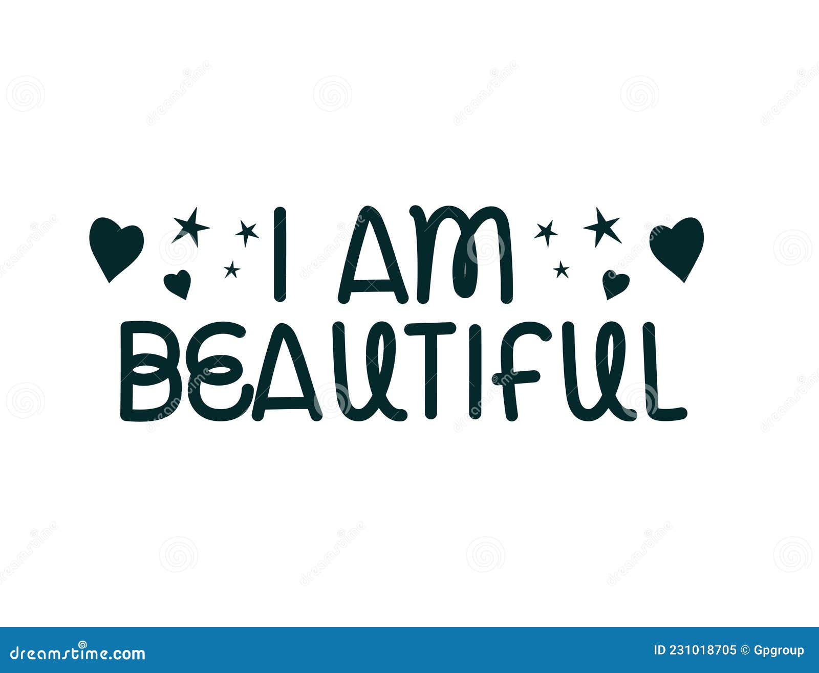 Affirmation phrase icon stock vector. Illustration of motivating ...